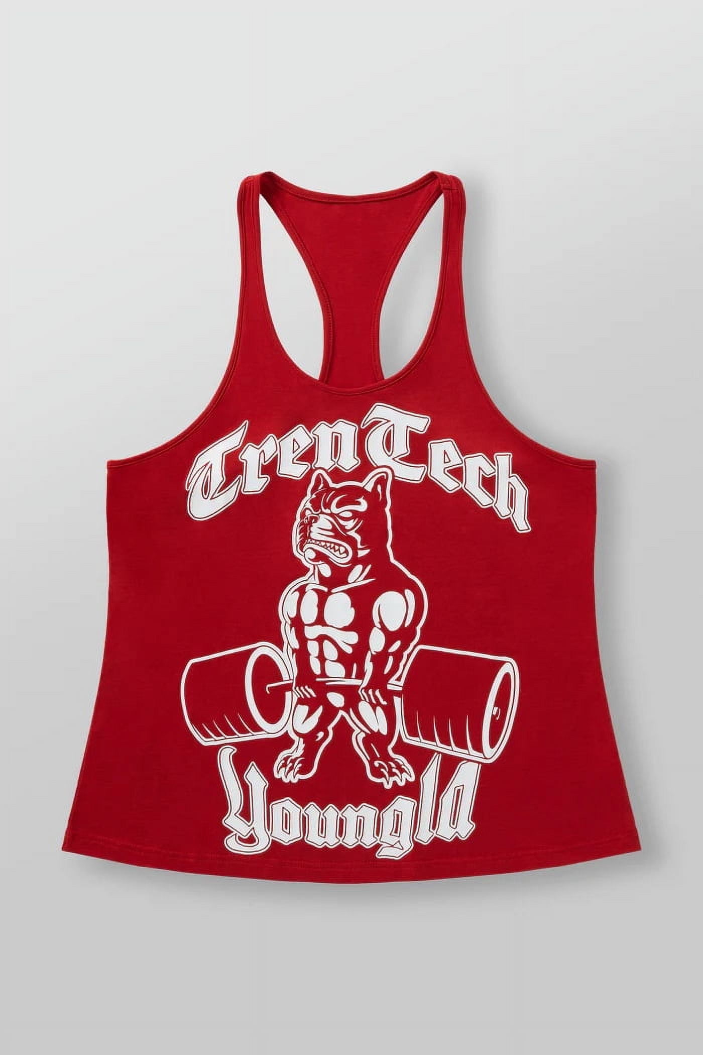 YOUNGLA Men Stringer Tank Tops Y-Back Cotton Gym Athletic Workout ...