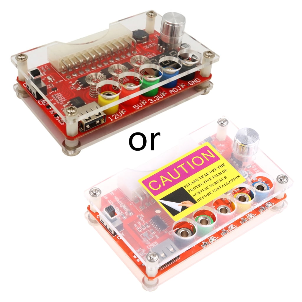 YOUNGNA ATX 24 Pin Power Supply Breakout Panel for DC Input Adjustable ...