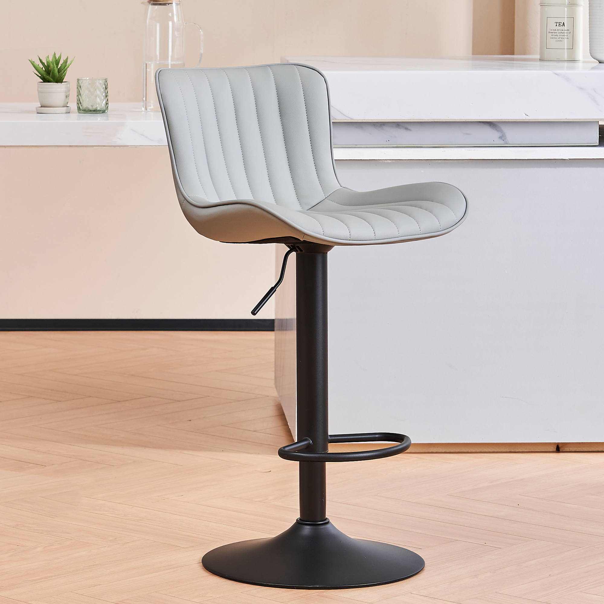 YOUNIKE 1 Pcs Bar Stools Modern Soft Counter Stools with Swivel ...