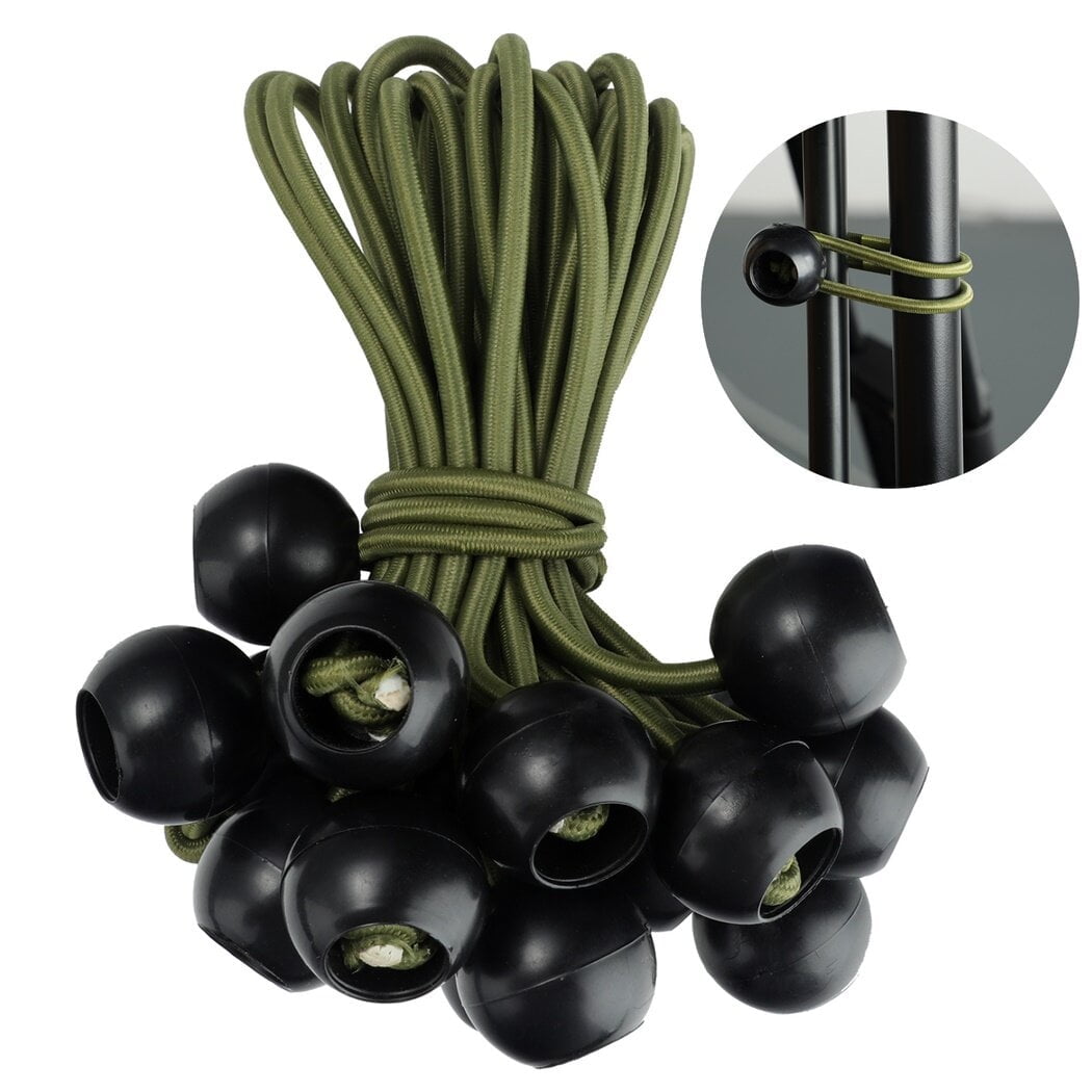 YOUNING 50PCS Ball Bungee Cords Heavy-Duty 4" Tarp Bungee with Balls ...