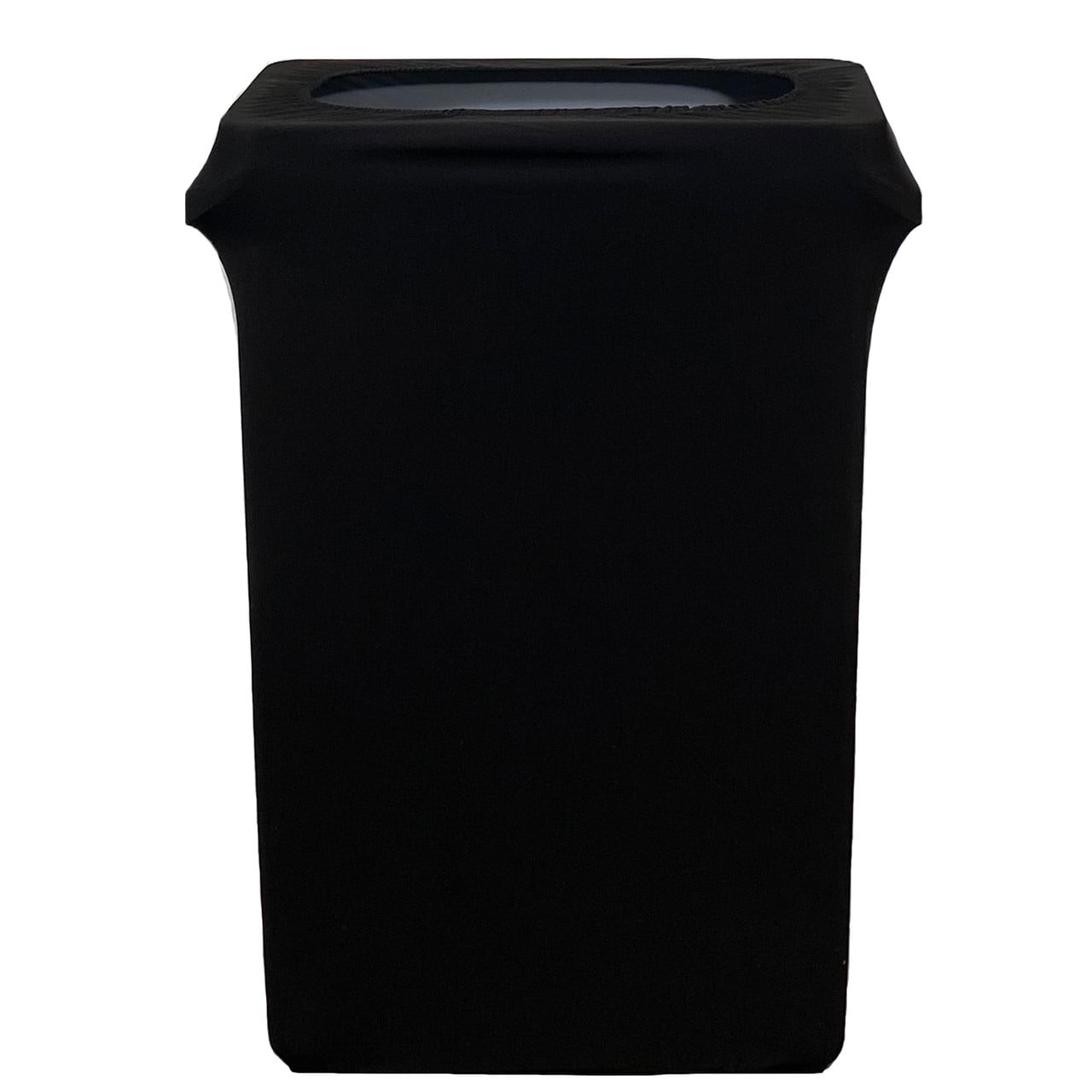Premium 23 Gallon Spandex Slim Jim Trash Can Cover, Black, Elegant ...
