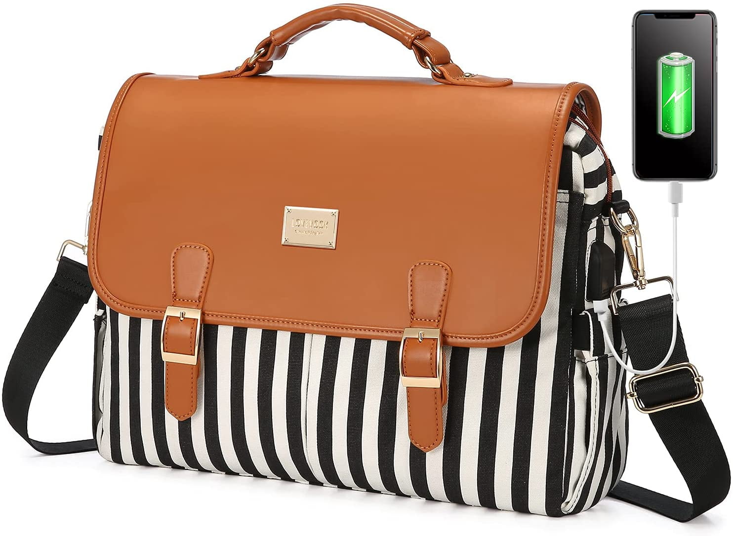 YOUI-GIFTS Professional Laptop Bag for Women, 15.6inch, Pink-Pro, Large ...