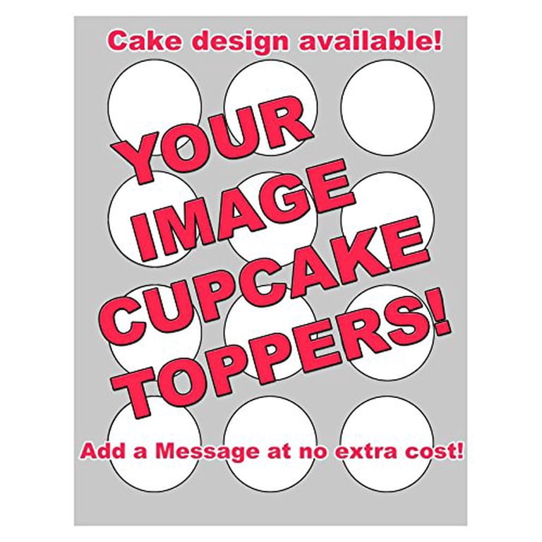 Edible Custom Cupcake Toppers