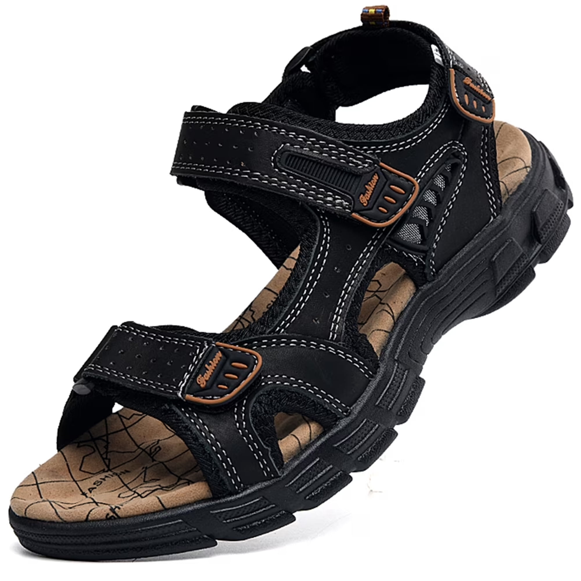 YOURDIARY Men's Outdoor Sandals Beach Sandals Open Toe Fisherman Sandal ...