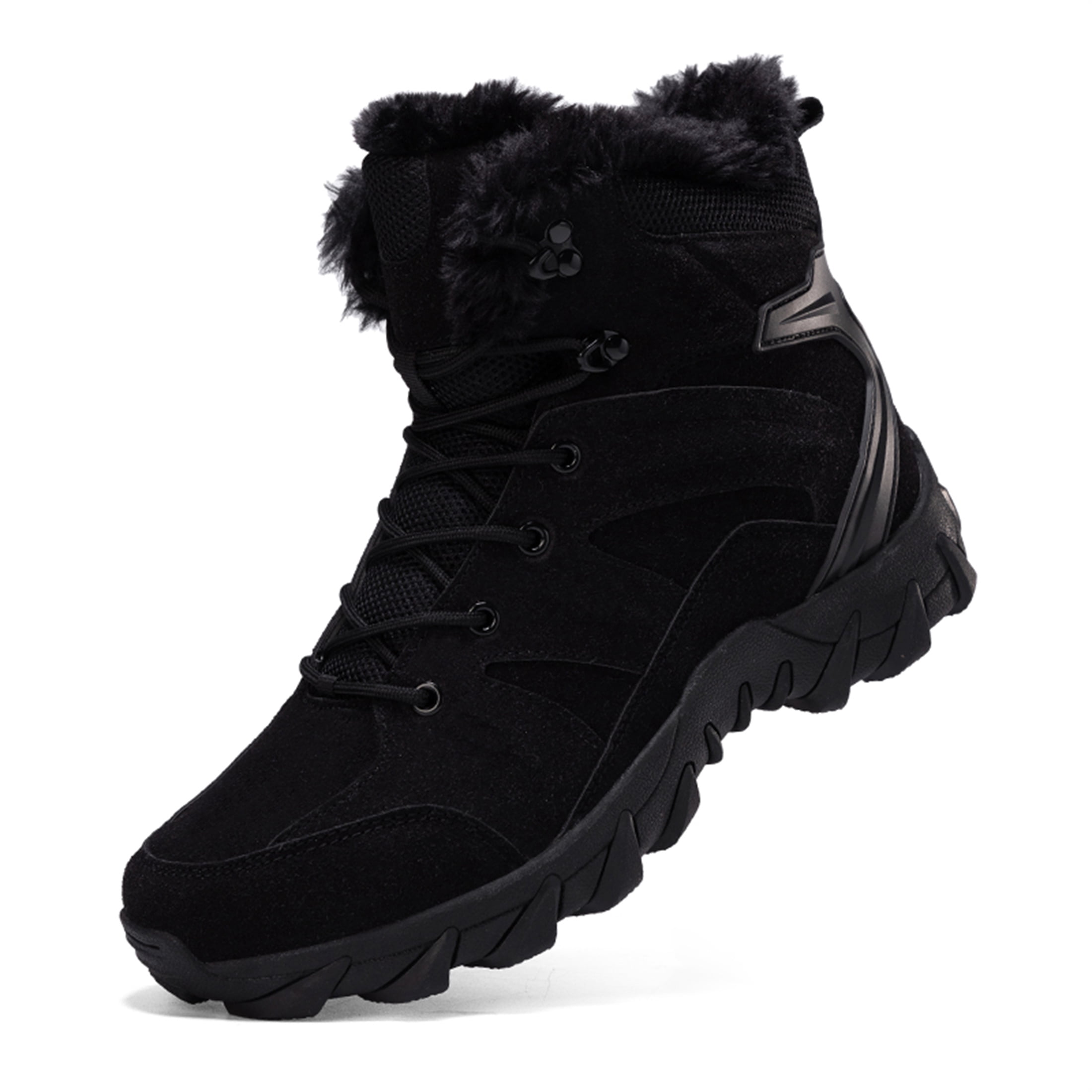 YOURDIARY Men's Waterproof Warm Winter Hiking Snow Boots Combat Boots ...