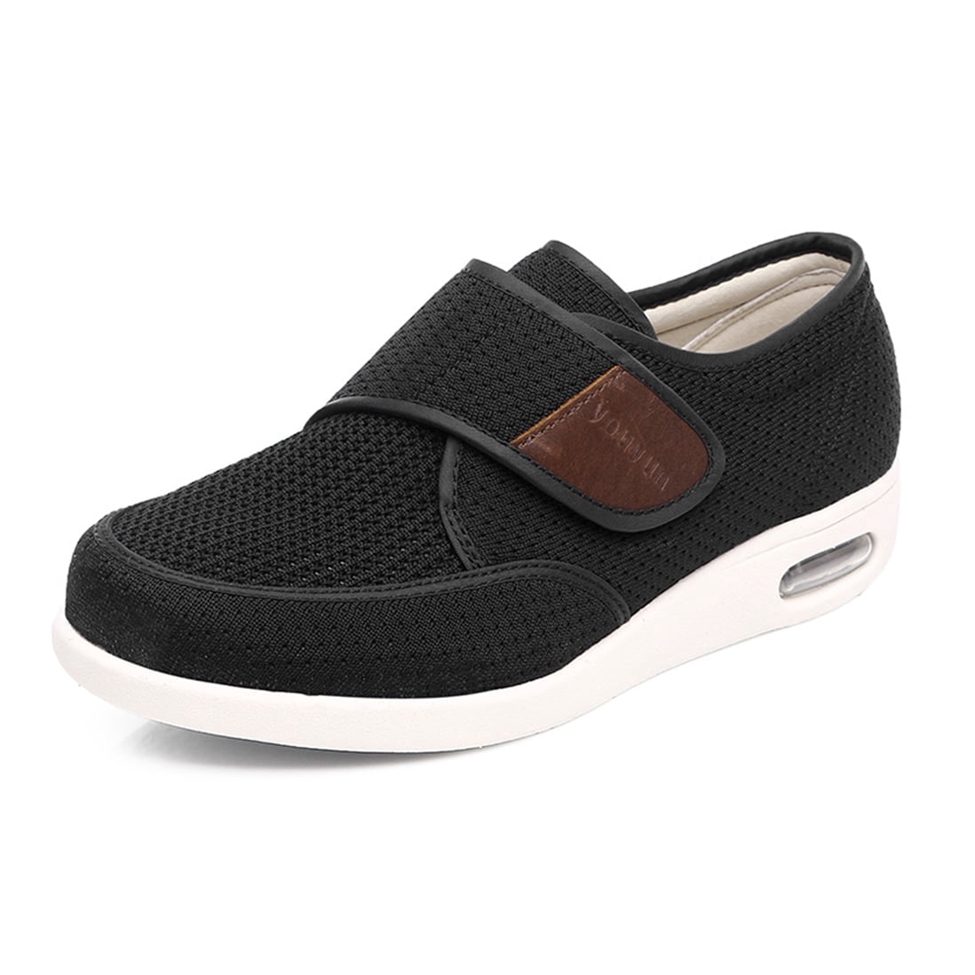 YOURDIARY Men's Wide Width Shoes Adjustable Lightweight for Diabetic ...