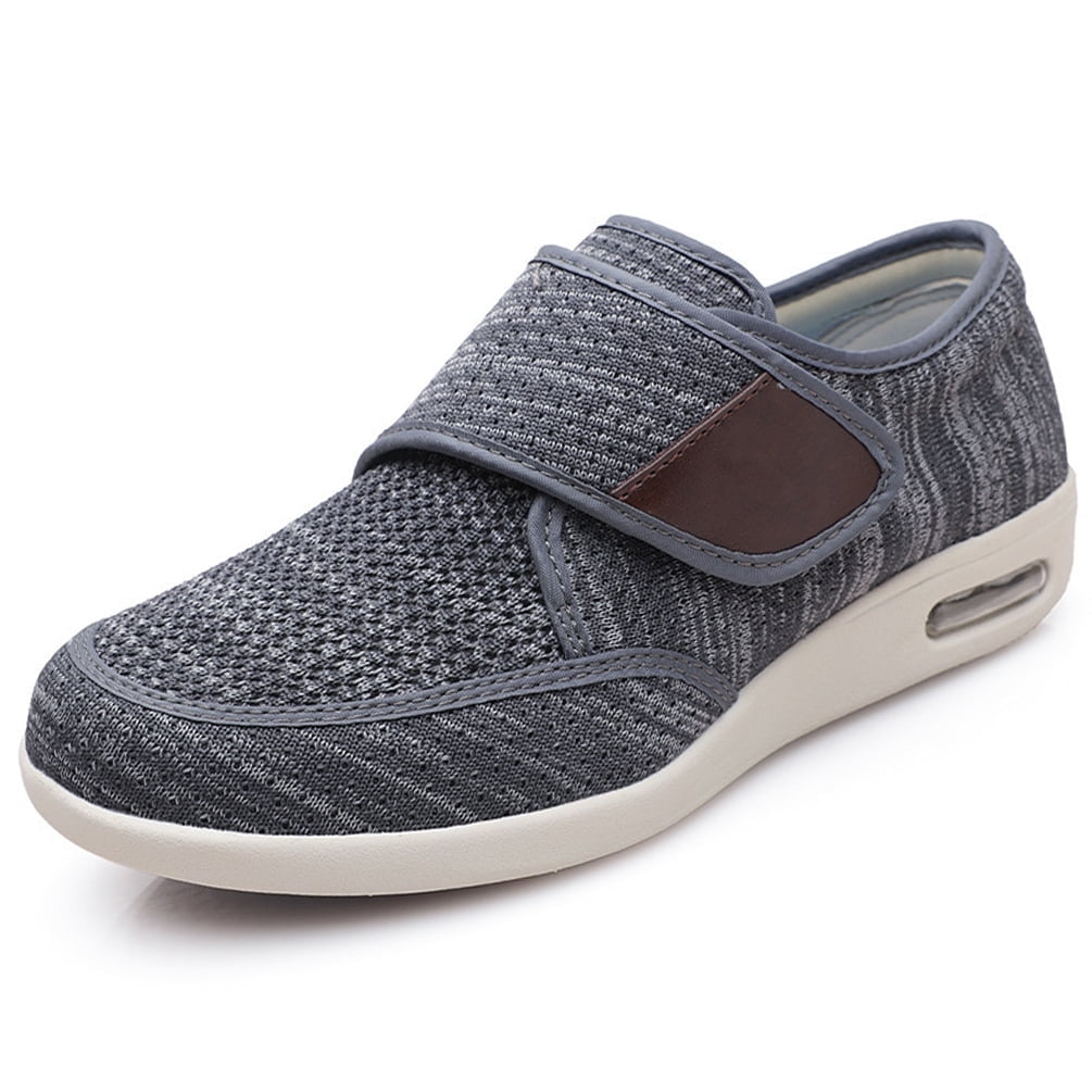 YOURDIARY Men's Wide Width Shoes Adjustable Lightweight for Diabetic ...