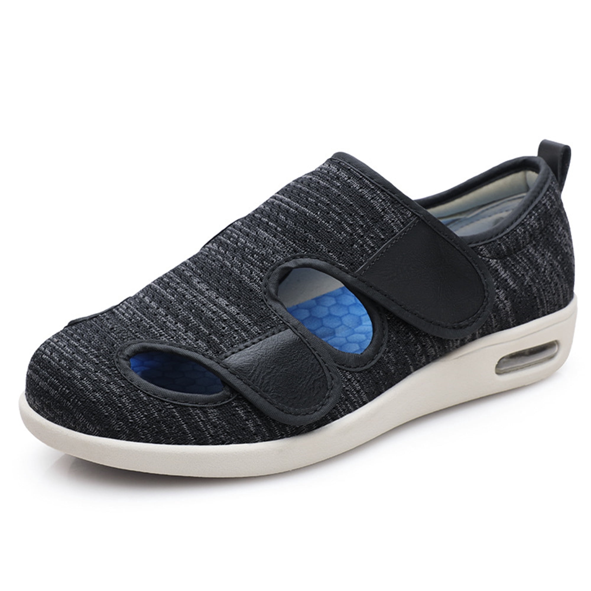 YOURDIARY Men's Wide Width Shoes with Adjustable Closure Lightweight ...