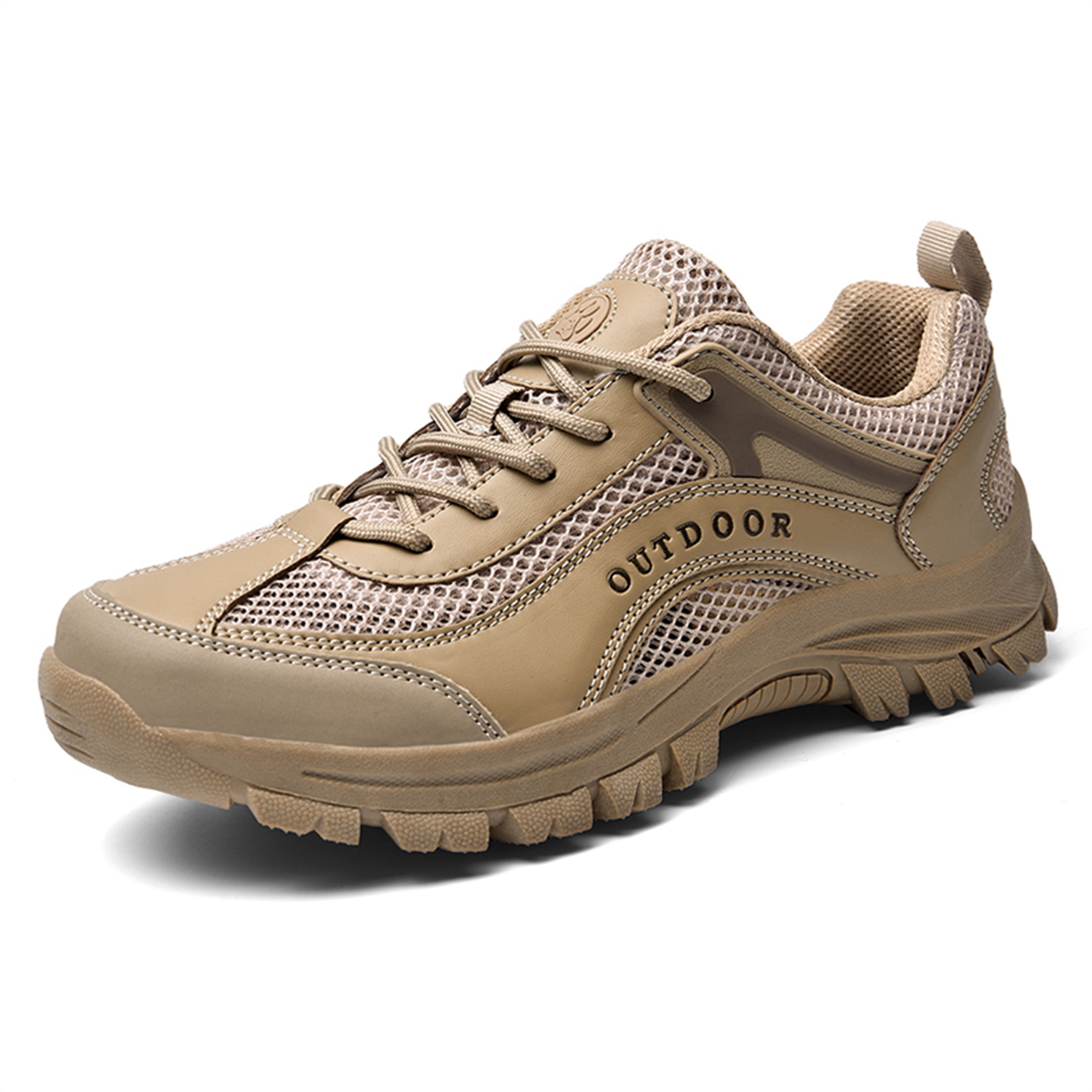YOURDIARY Mens Hiking Shoes Lightweight Breathable Outdoor Trekking ...