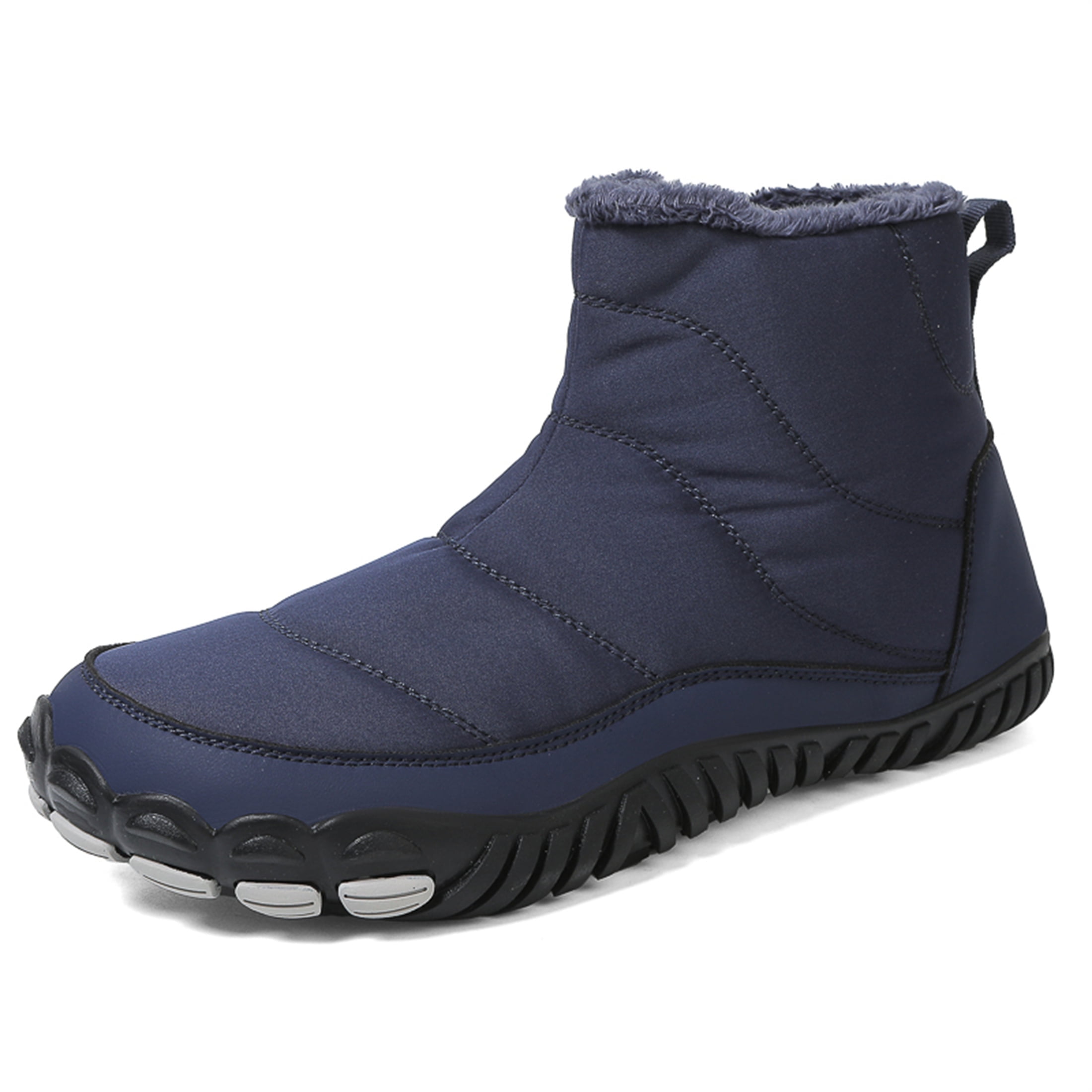 YOURDIARY Mens Womens Winter Warm Faux Fur Lined Snow Boots Zero Drop ...