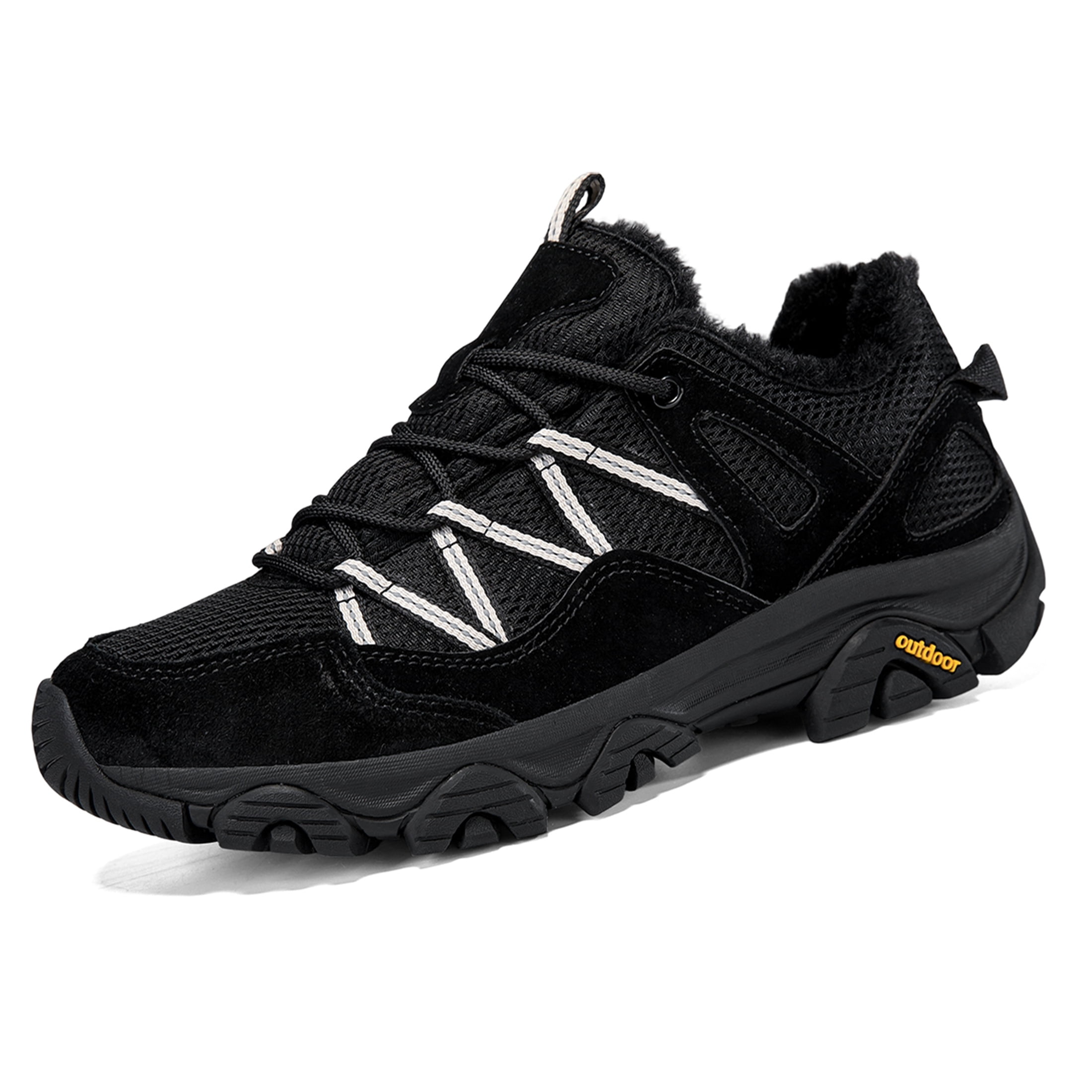 YOURDIARY Women Mens Winter Hiking Shoes Plush Snow Boots Comfortable ...