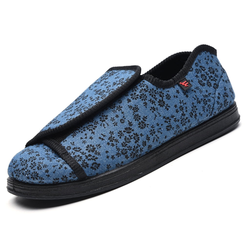 YOURDIARY Women's Adjustable Diabetic Slippers Memory Foam Arthritis ...