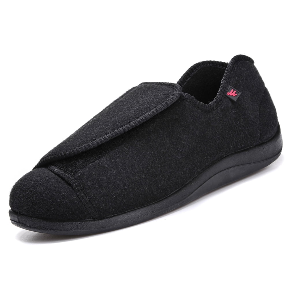 YOURDIARY Women's Adjustable Diabetic Slippers Memory Foam Arthritis ...