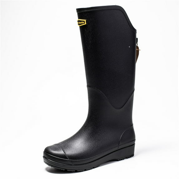 YOURDIARY Womens Mens Rain Boots Waterproof Non-Slip Knee-High Boots ...