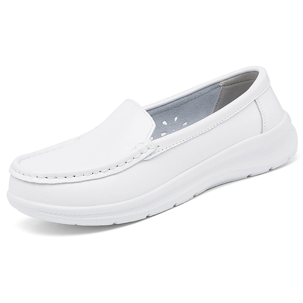 YOURDIARY Womens Nurse Shoe Wedge Casual Shoes Platform Loafers Low Top ...
