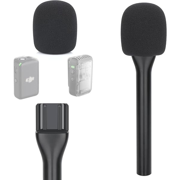 YOUSAHRES Interview Microphone Handheld Adaptor for DJI Mic 1/2, Mic ...