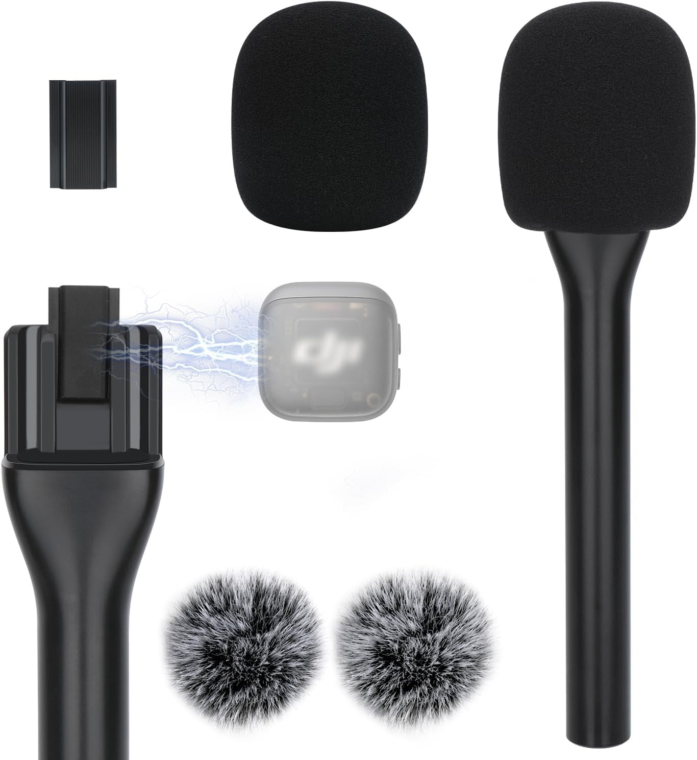 YOUSHARES Handheld Interview Microphone Holder Compatible with DJI Mic ...