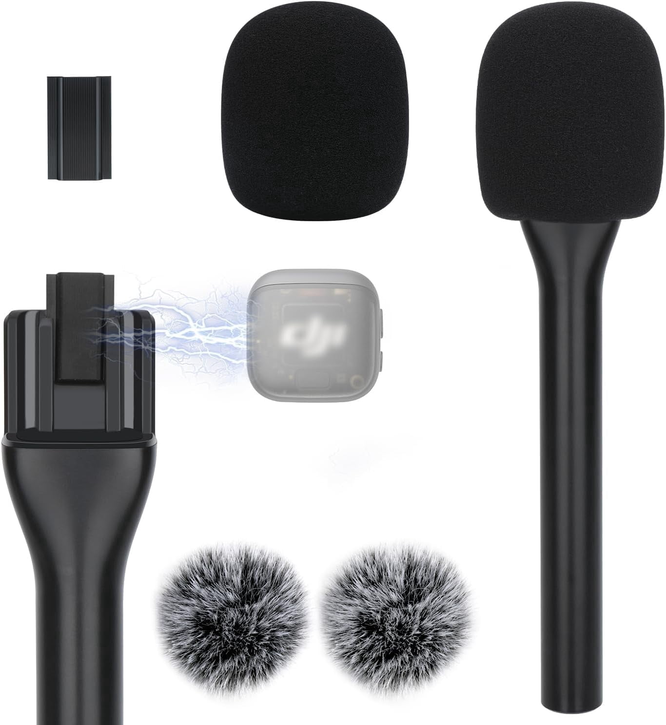 YOUSHARES Handheld Interview Microphone Holder Compatible with DJI Mic ...