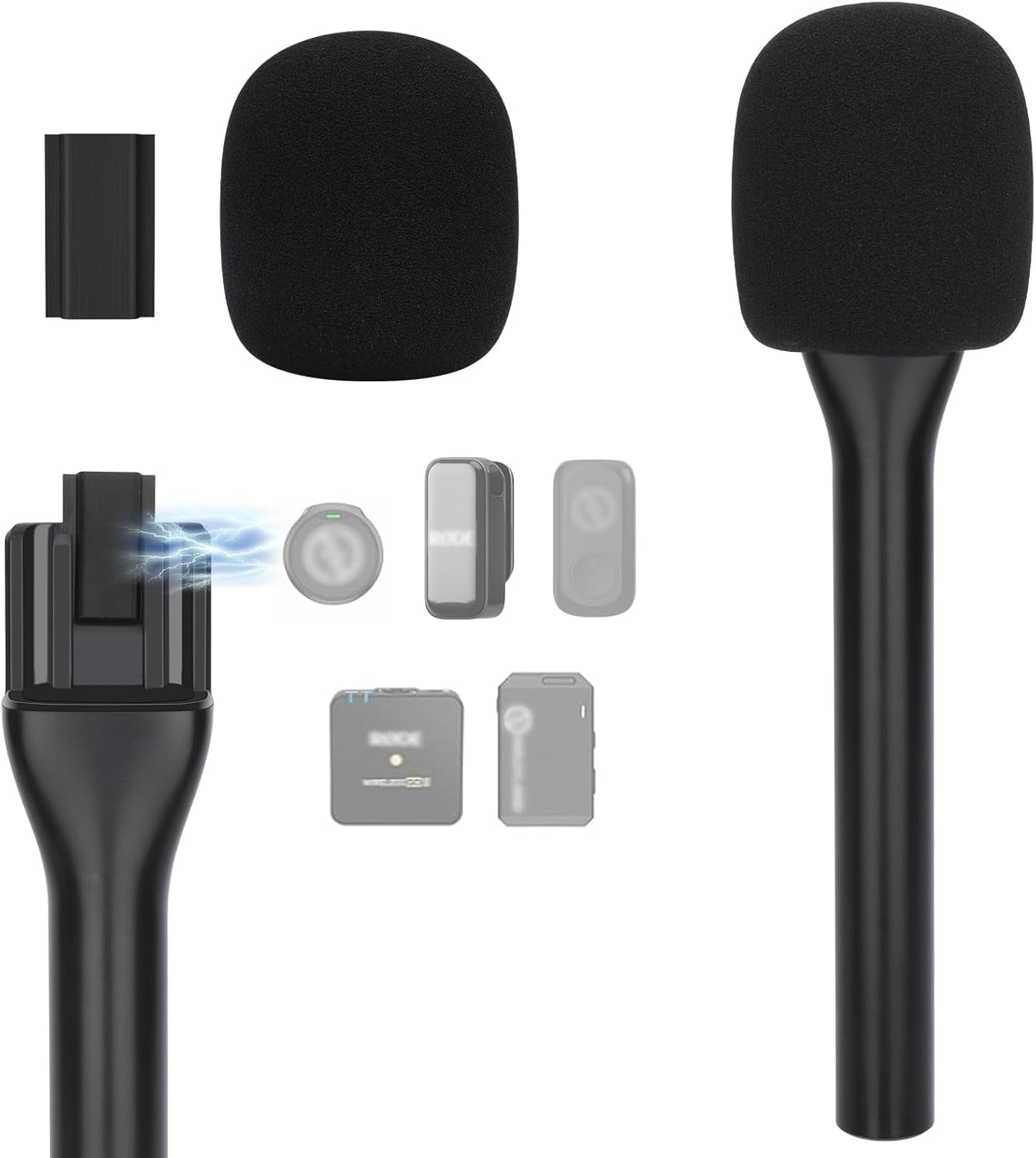 YOUSHARES Handheld Interview Microphone Holder for Hollyland Lark M2 ...