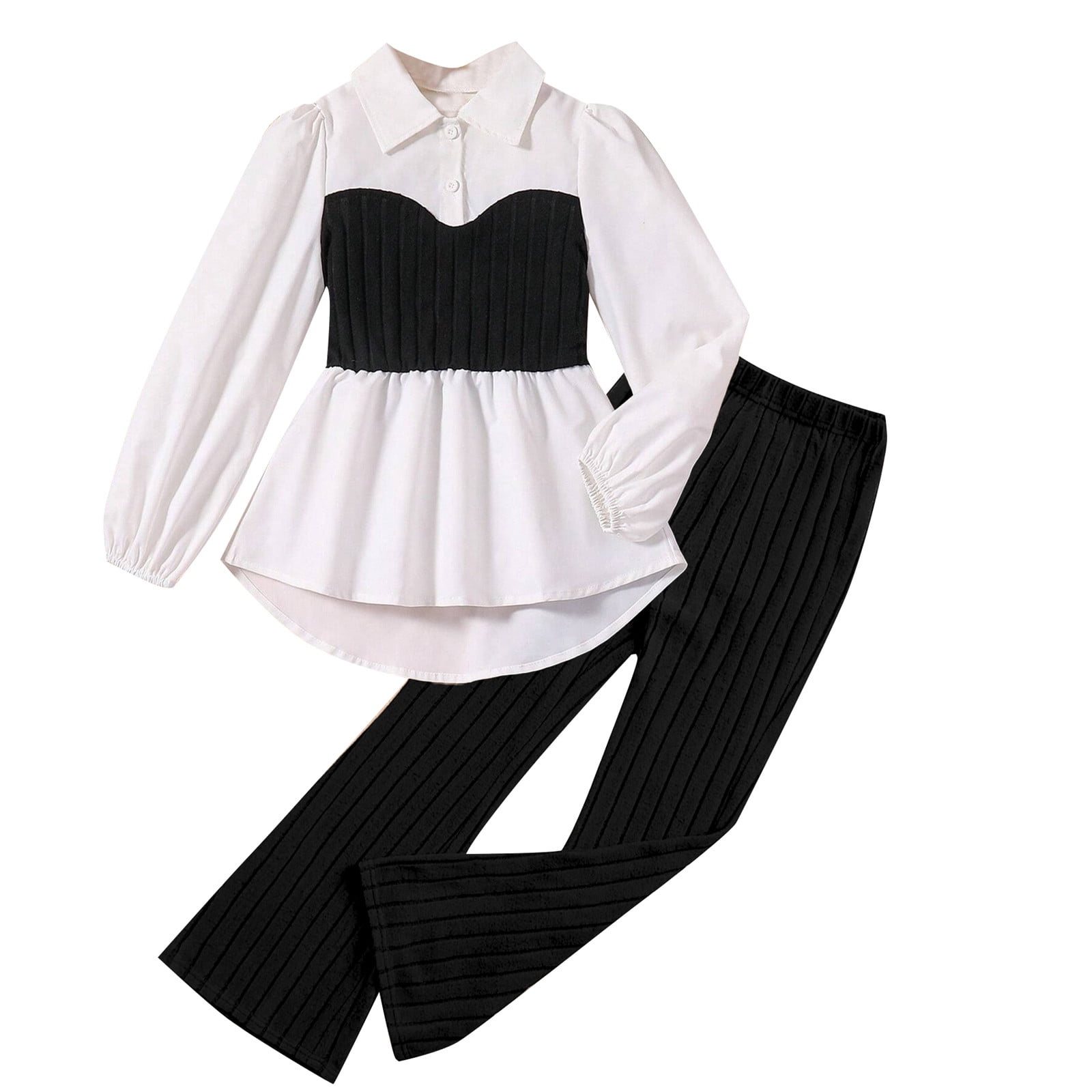 Ediodpoh Outfits Sets for Girls Girls Fashion Personality Shirt Tops ...