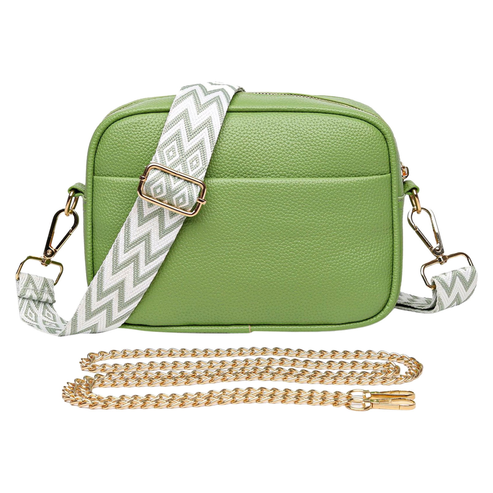 YOUSNH Fashion Simple Shoulder Bag Textured Leather Crossbody Small ...