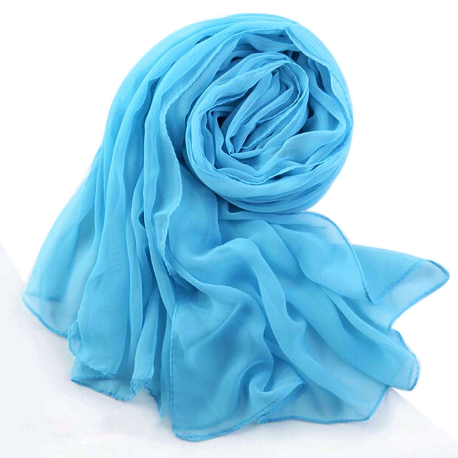 YOUSNH Girls Women Long Soft Thin Wrap Lady Shawl Chiffon Scarf Beach ...