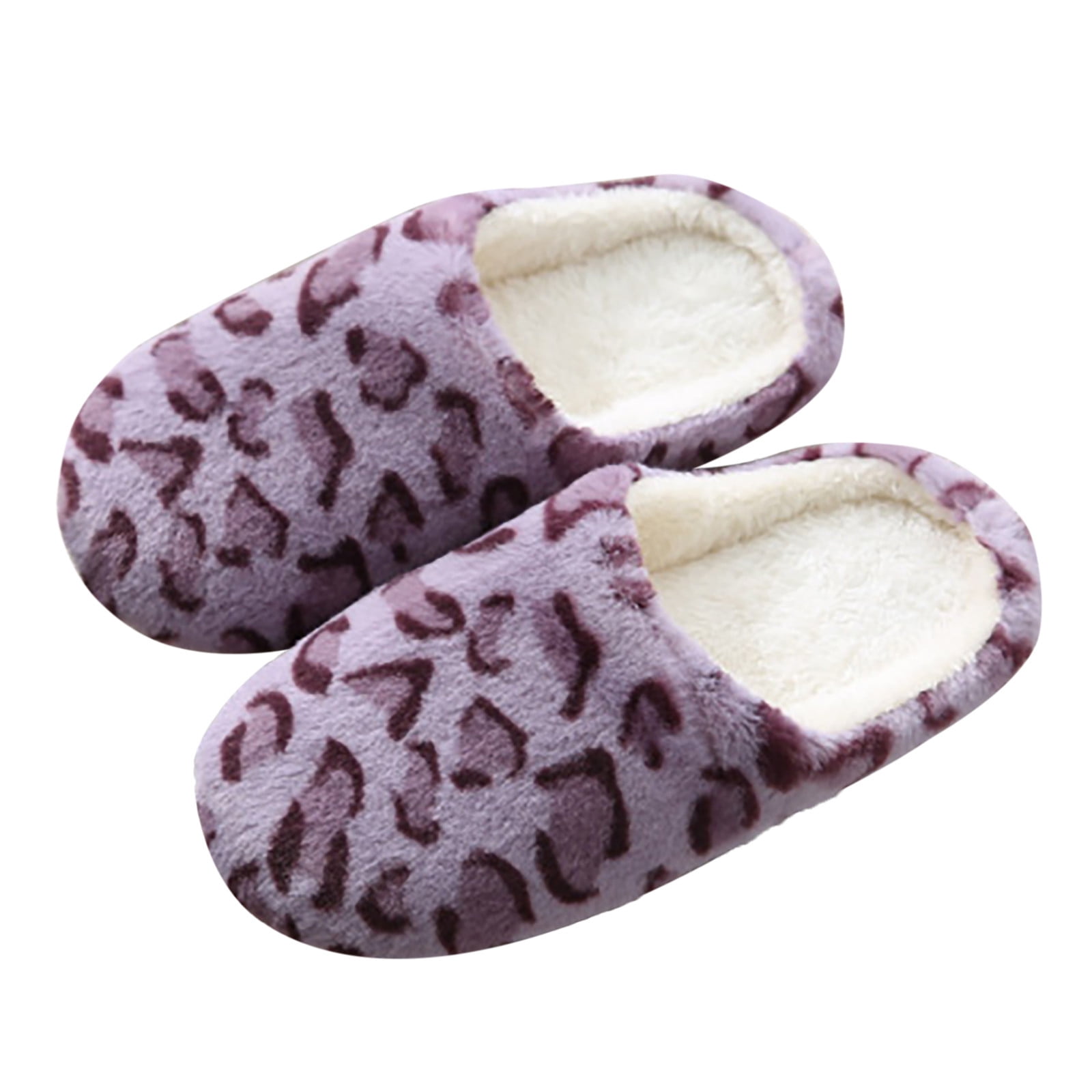 Ediodpoh Velvet Slippers Plus for Women for Women Toe Leopard House ...