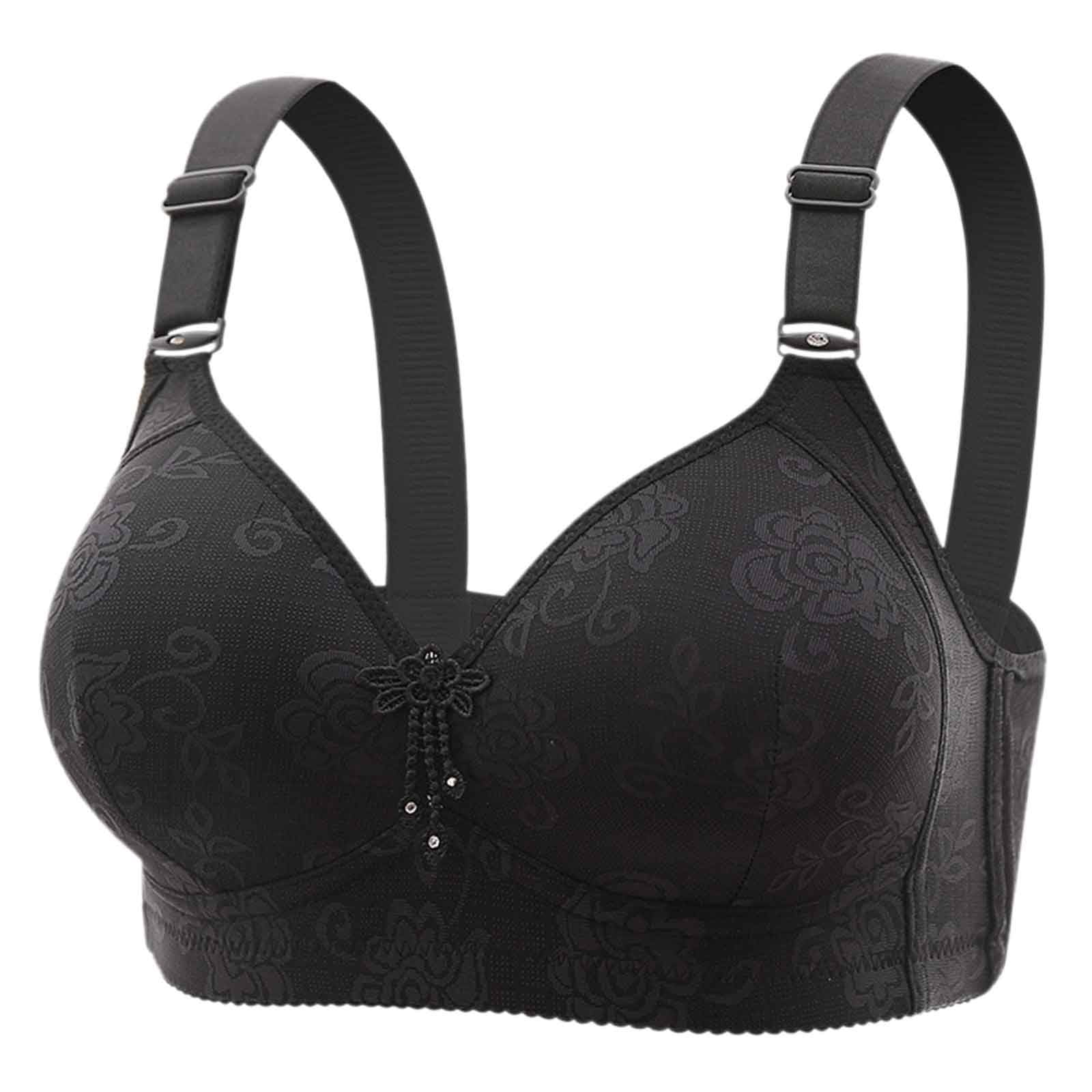 YOUSNH Women's New Large Jacquard Thin Cup Three No Steel Ring Sexy Bra ...