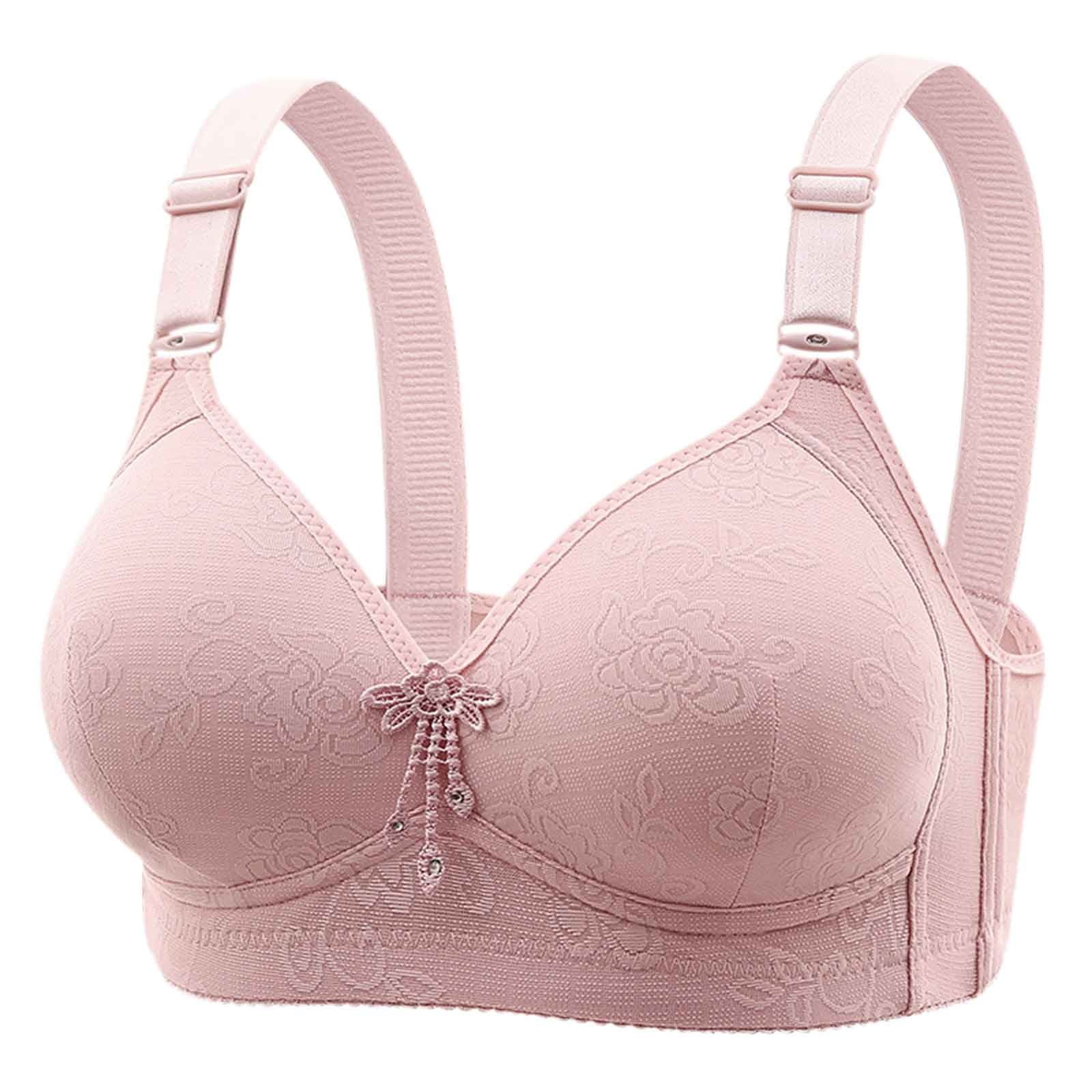 YOUSNH Women's New Large Jacquard Thin Cup Three No Steel Ring Sexy Bra ...