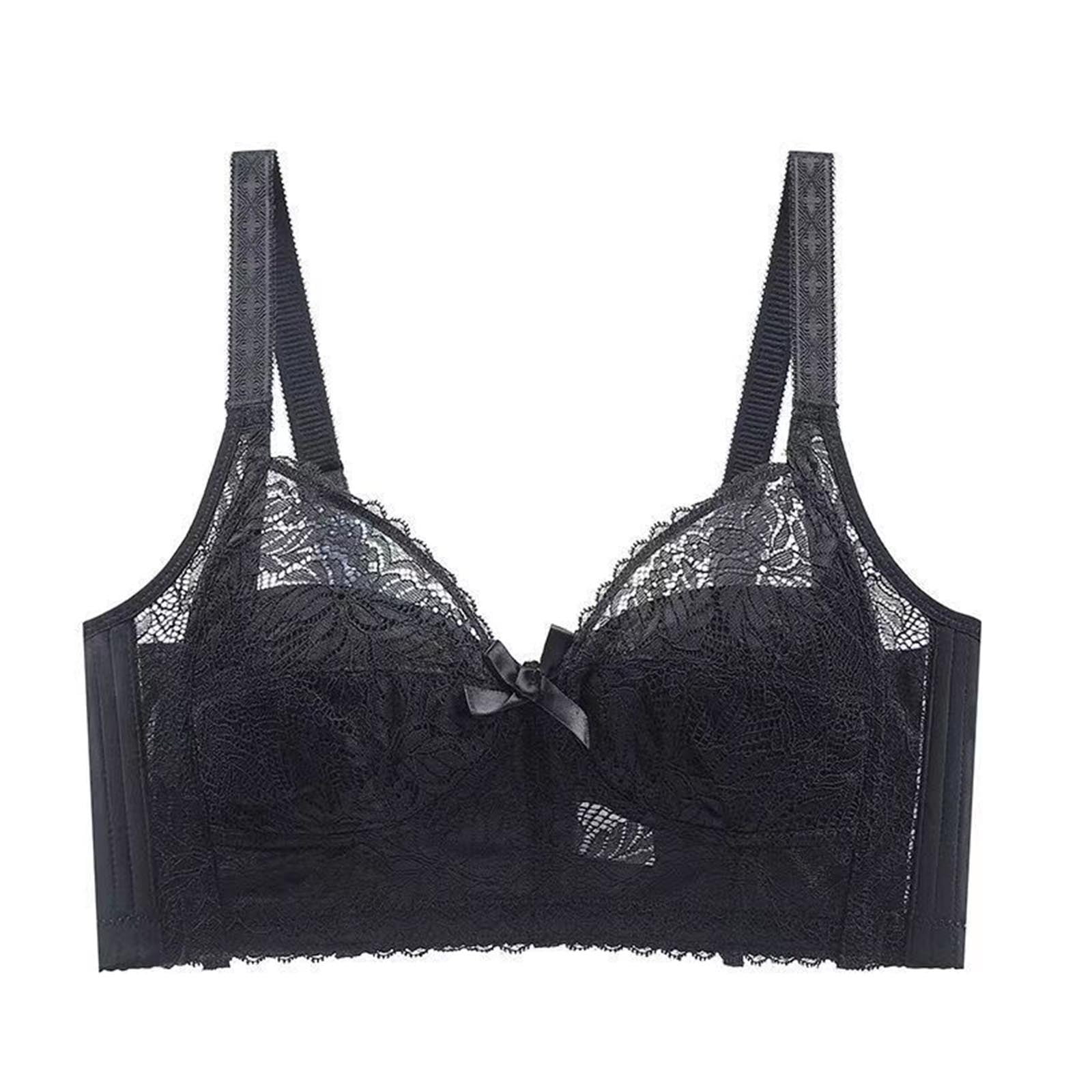 YOUSNH Women's Plus Size Underwear Push up Thin Padded Bra Minimizing ...