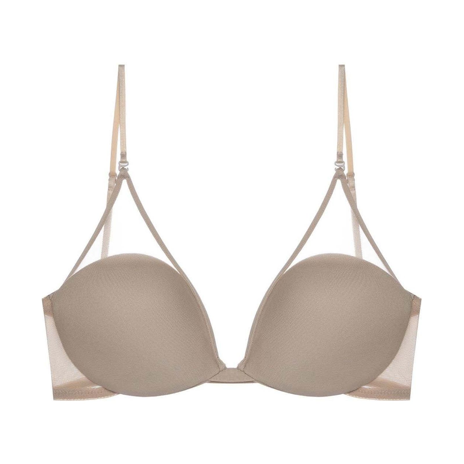 YOUSNH Women's Sexy V Neck Mesh Bra Breathable Backless French Bra ...