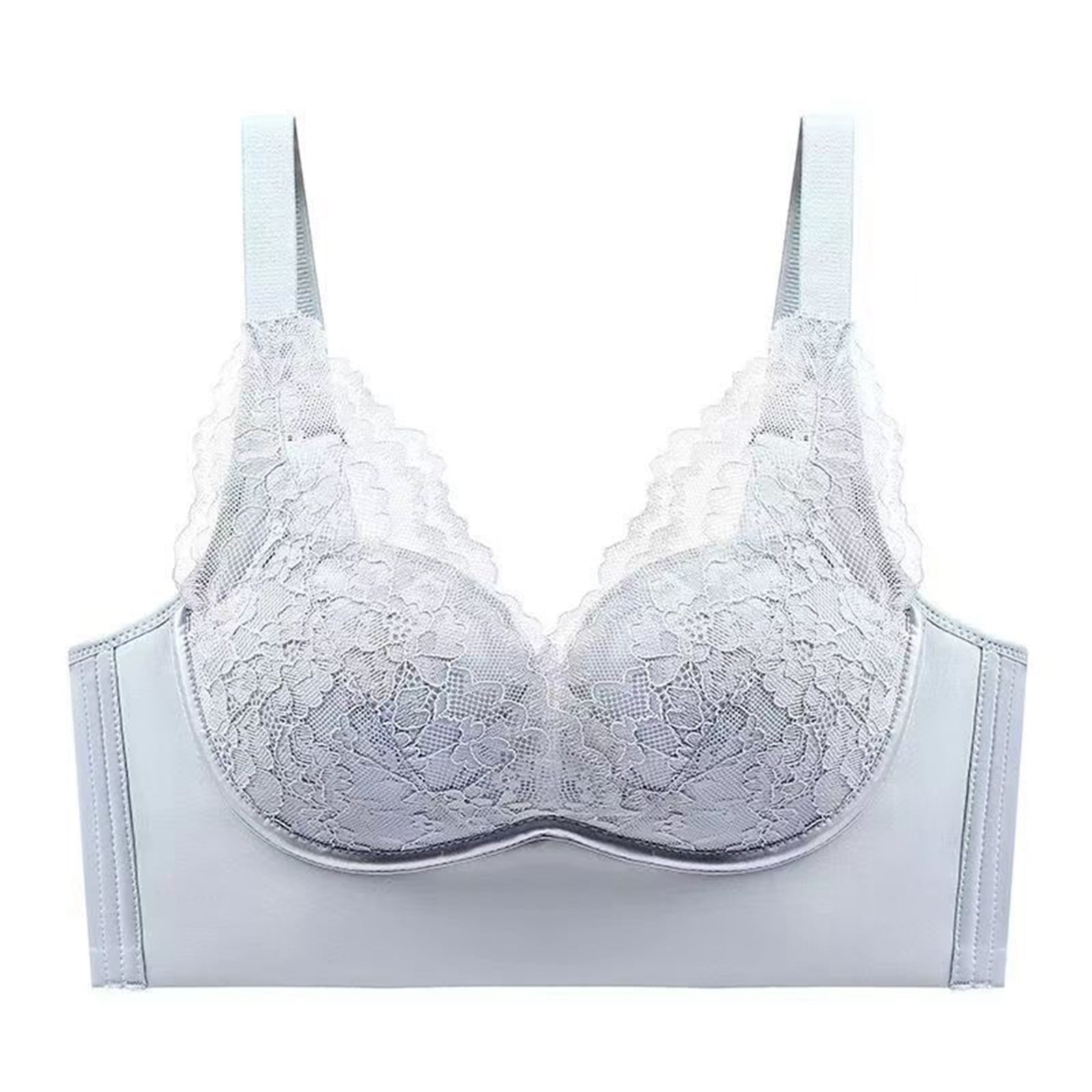 YOUSNH Women's Small Chest Underwear Flat Chest Thick Without Steel ...