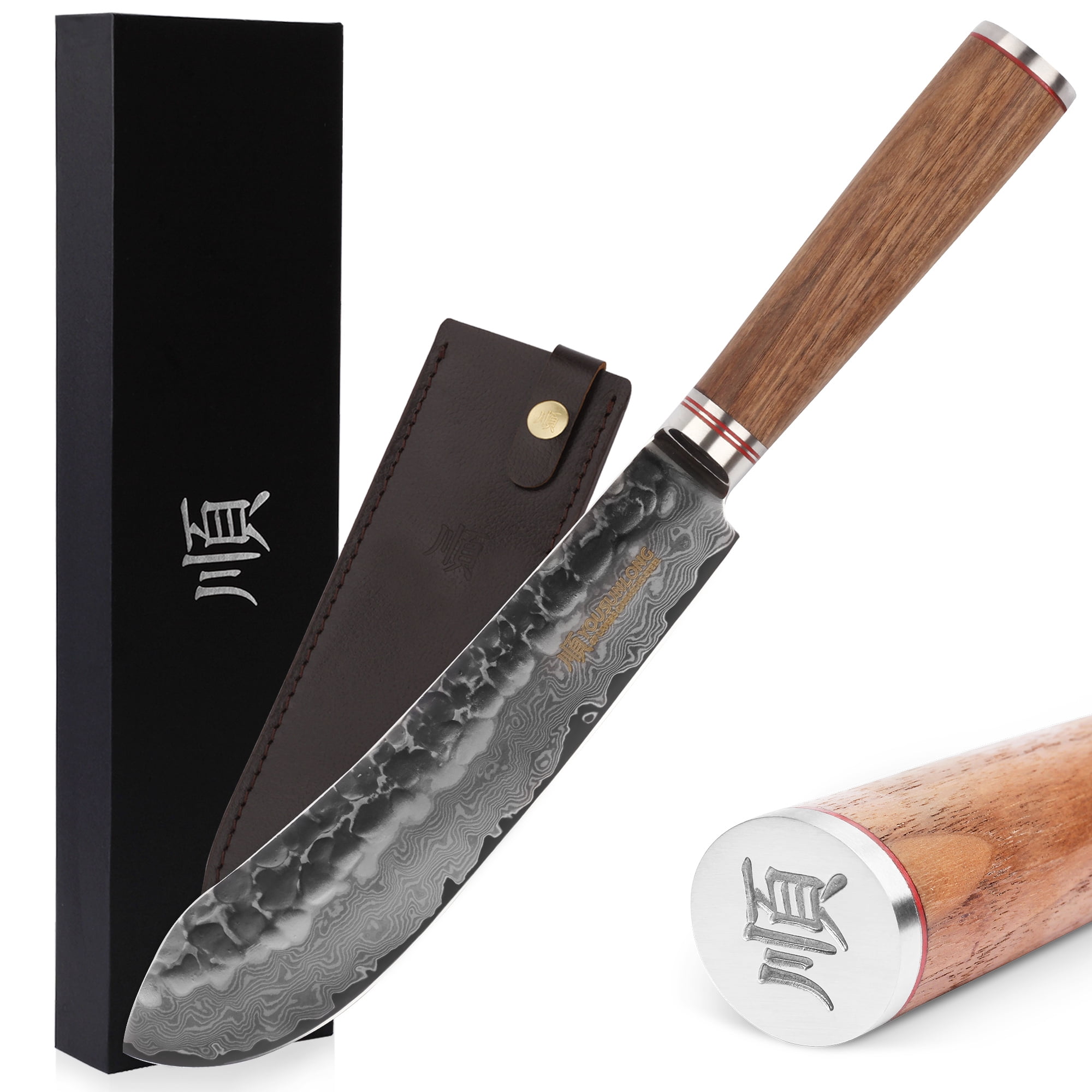 YOUSUNLONG Breaking Knives 8 inch - Butcher Knife Japanese Hammered ...