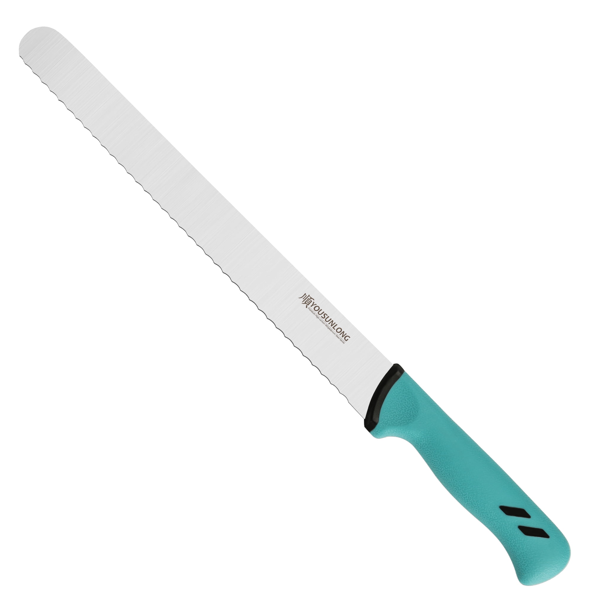 YOUSUNLONG Serrated Slicing Knife 12 Inch - Bread Knife Premium High ...
