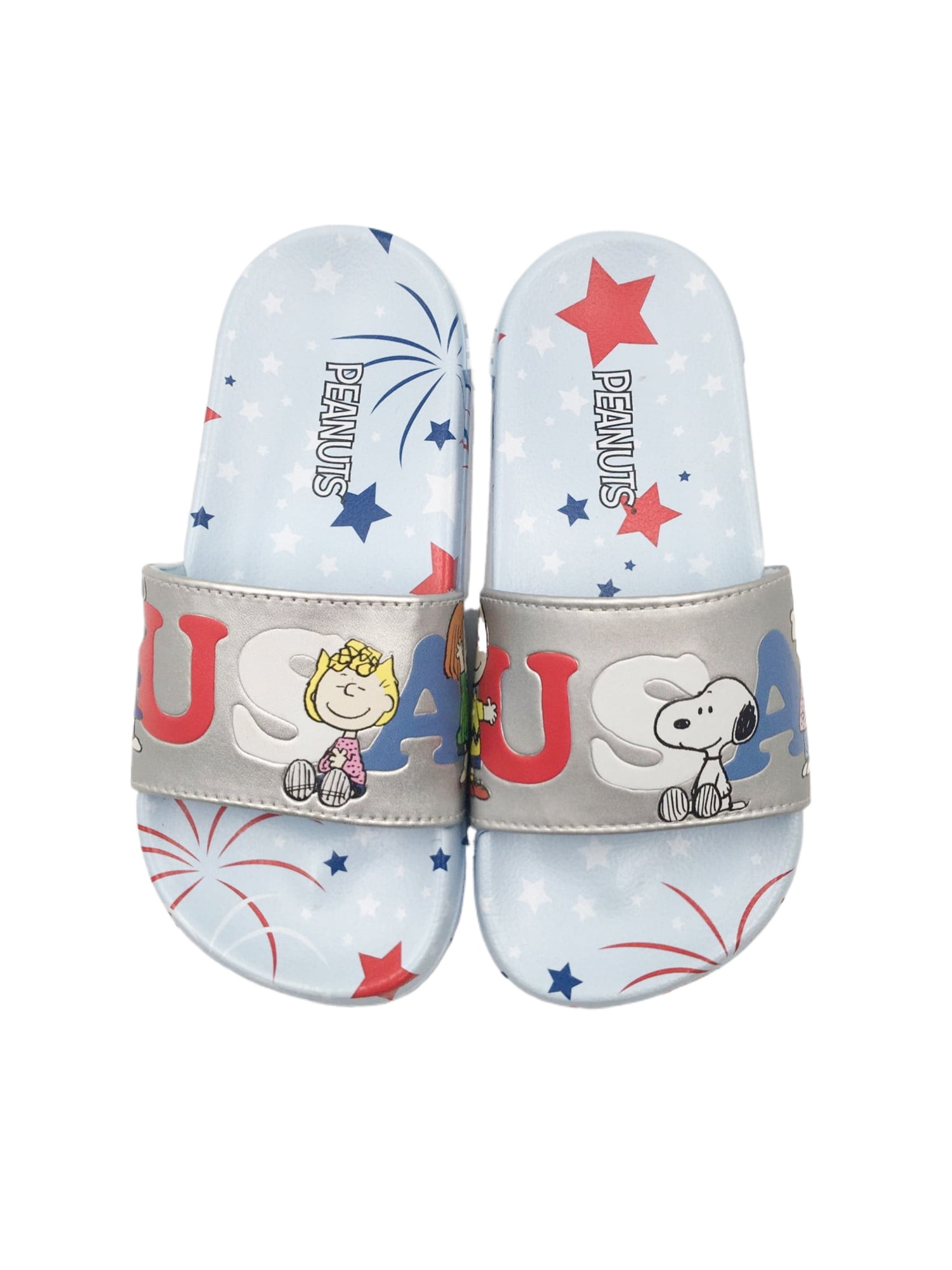 Peanuts Americana Family Slide Sandal - Women's & Girl's - Walmart.com