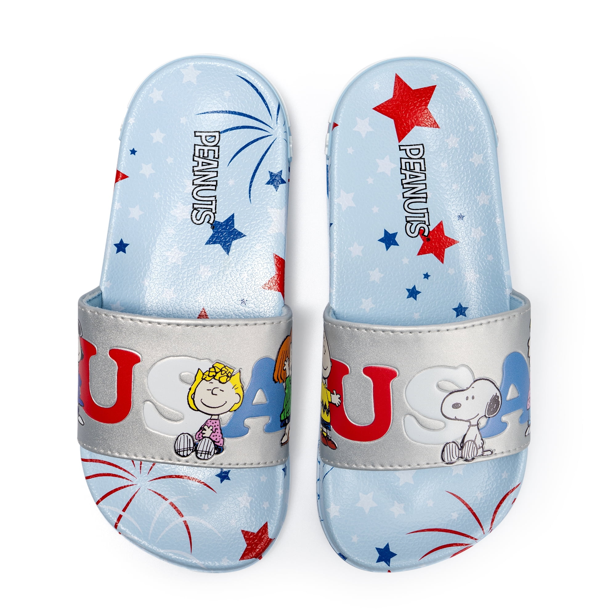 Peanuts Americana Family Slide Sandal - Women's & Girl's - Walmart.com