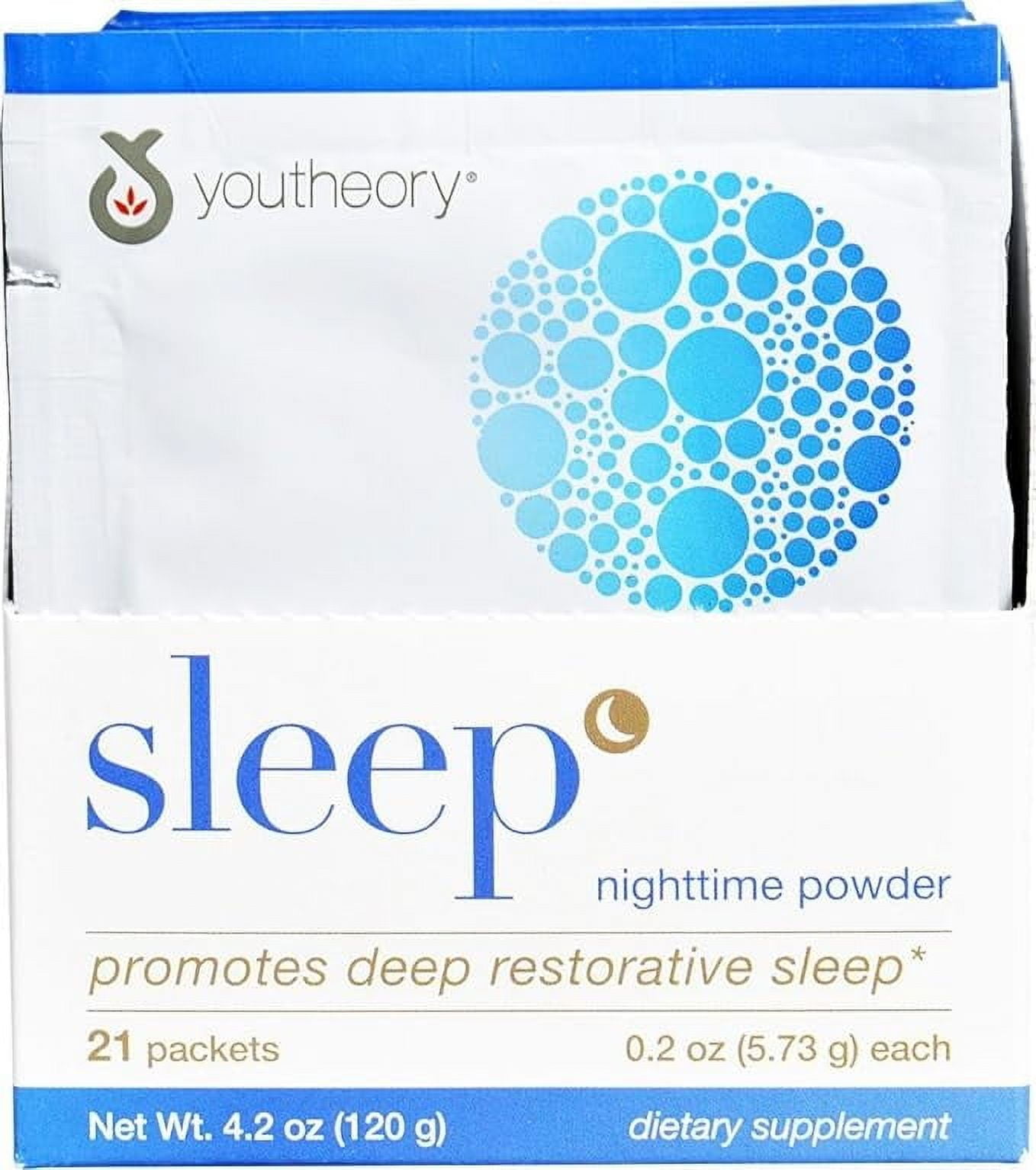 YOUTHEORY Sleep Powder Advanced Packets 21 Count, 0.02 Pound - Walmart.com