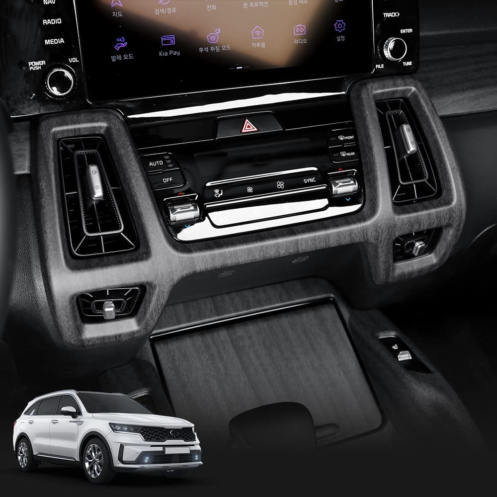 YOUTOOCAR Wood Grain Car Interior Front Row Air Condition Vent Outlet ...