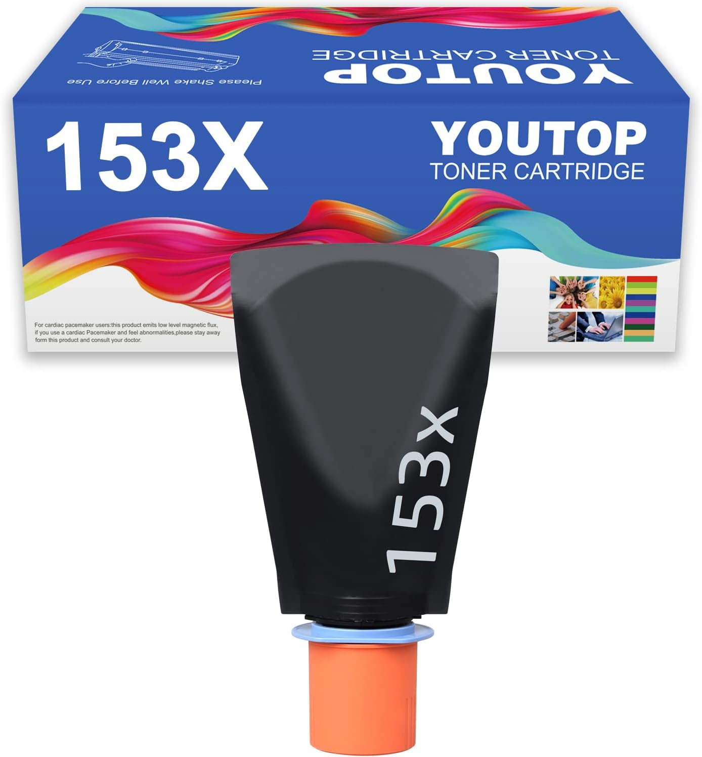 YOUTOP 1PK 153X (W1530X) High Yield Black Toner Reload kit Compatible ...