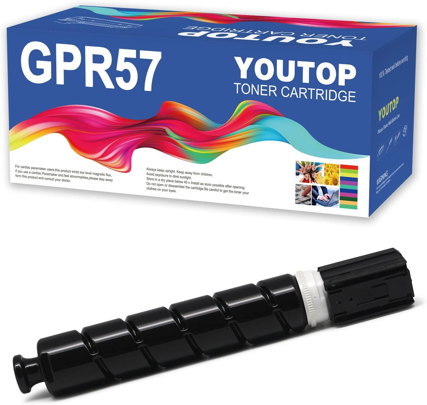 YOUTOP 1PK Remanfactured GPR-57 GPR57 Black Toner Cartridge Replacement ...