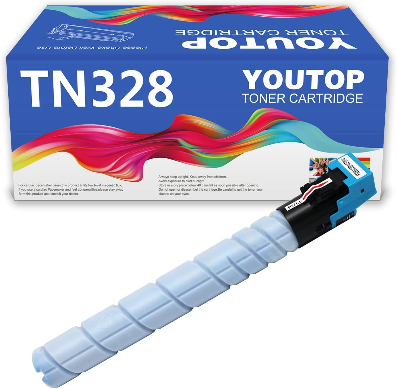 YOUTOP 1PK TN328 TN-328 CyanToner Cartridge Replacement for Konica ...