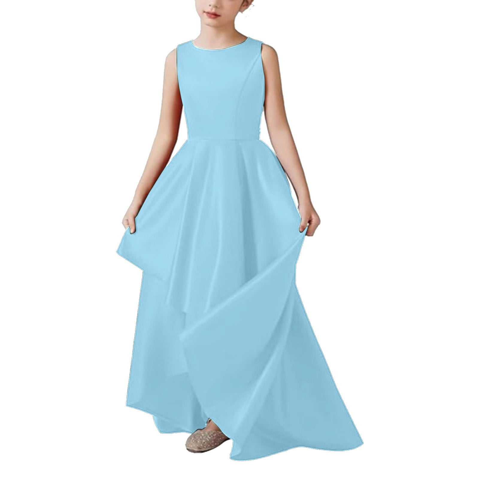 YOUYEDIAN Girls Dresses Size 10-12 Party Formal High-Low Hem Princess ...