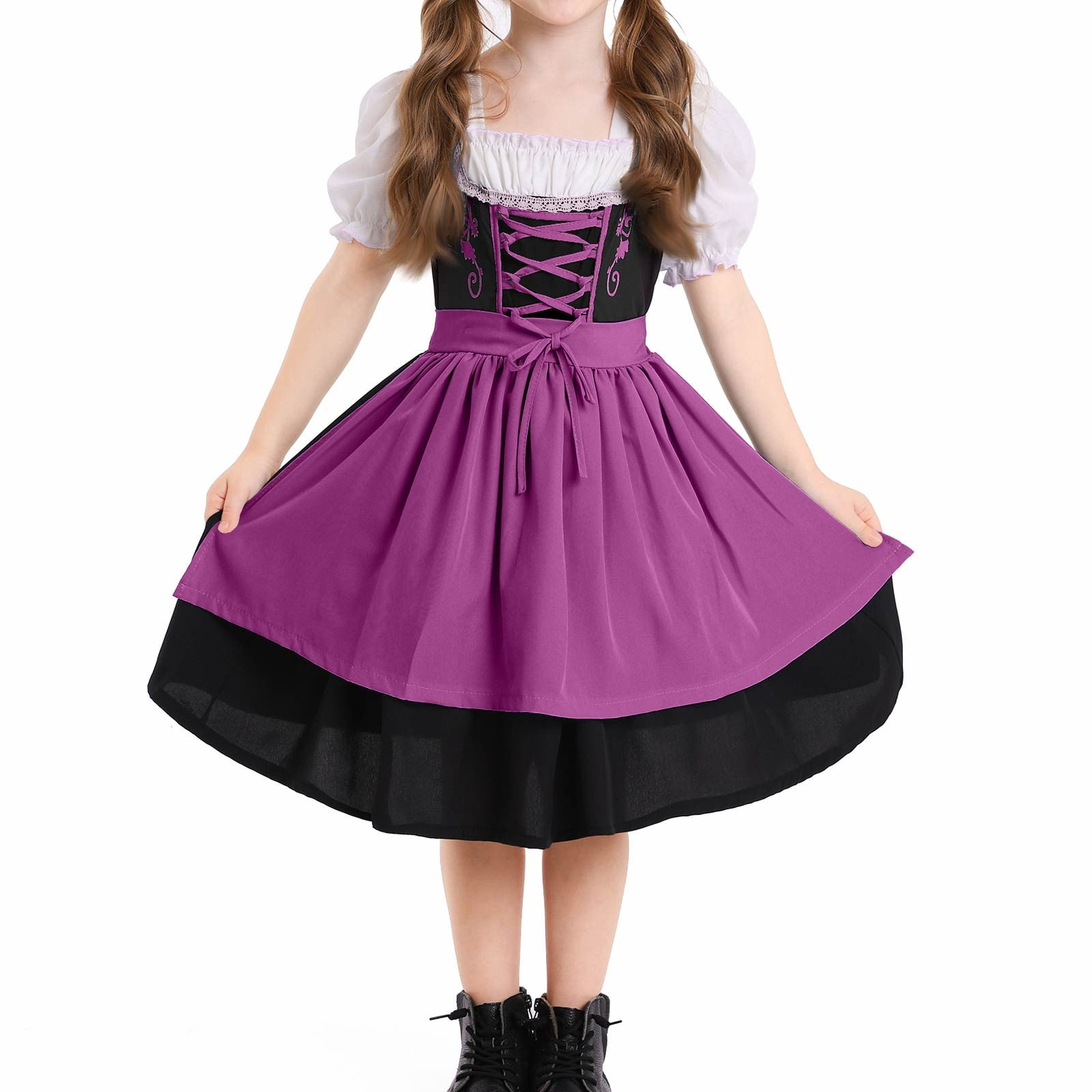 YOUYEDIAN Oktoberfest Outfit for Teen Girls Kids Short Sleece Dirndl ...