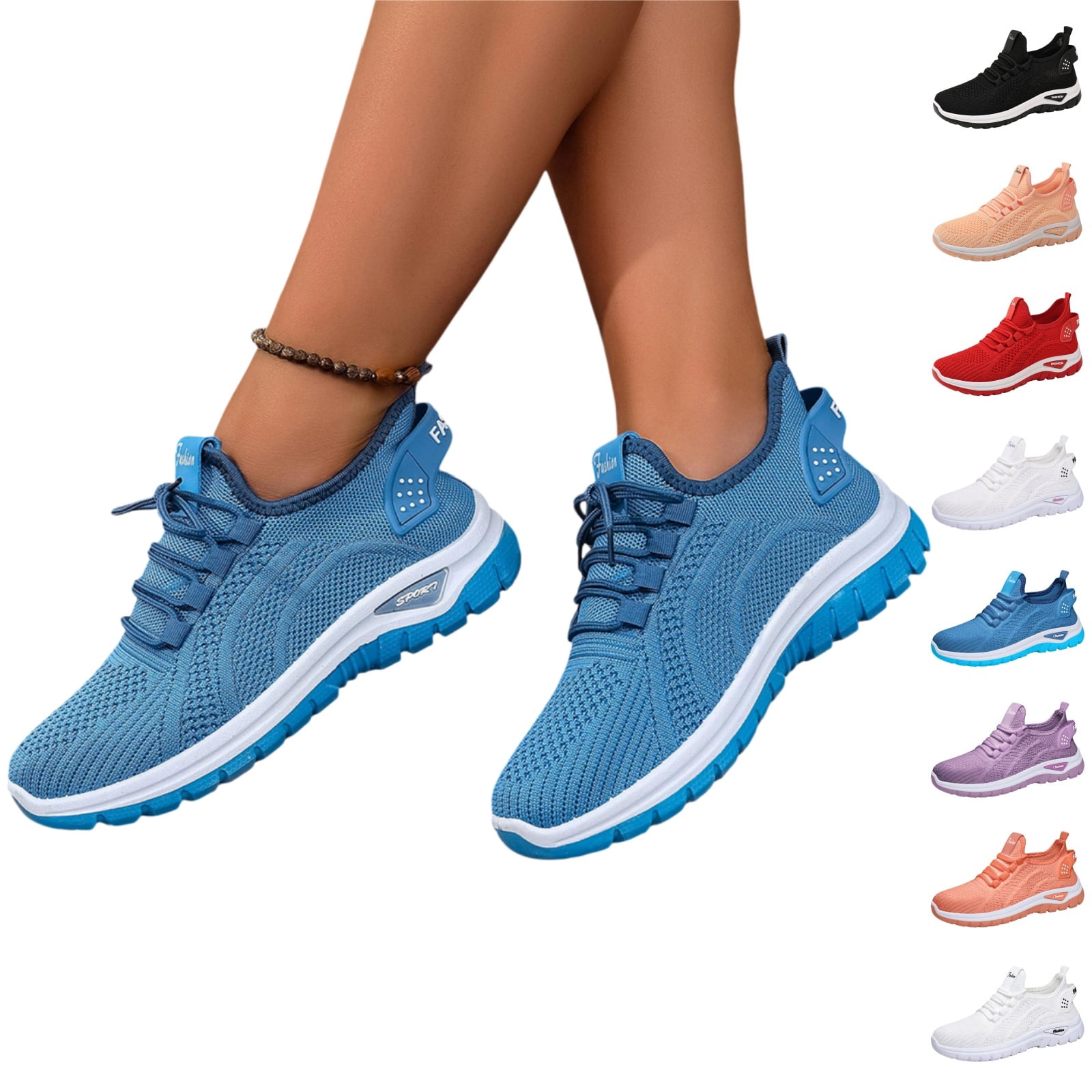 YOUYEDIAN Orthopedic Casual Shoes for Women Arch Support Nurse Shoes ...