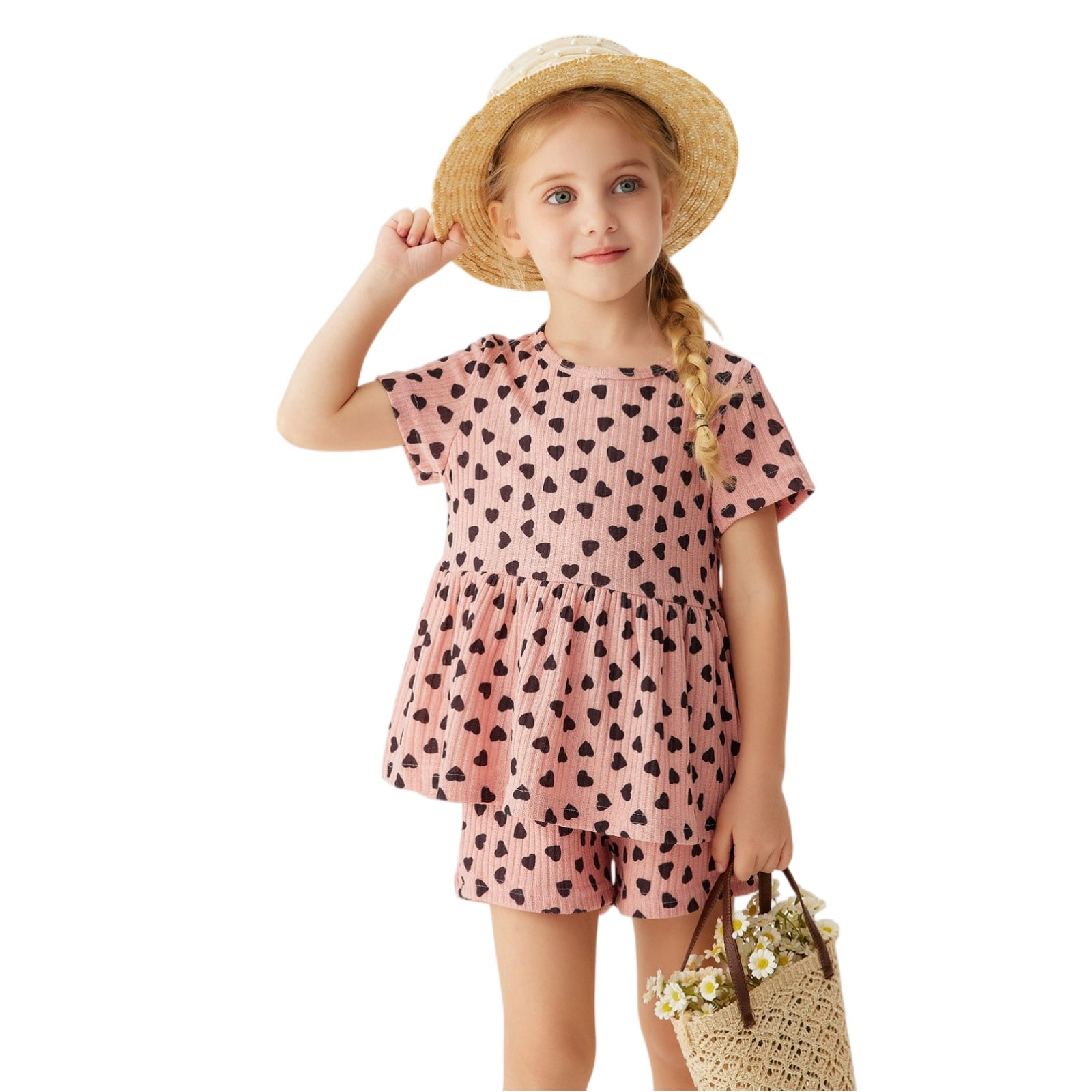 YOUYEDIAN Outfits for Child Girls Little Girl Clothes Sets Shirts and ...