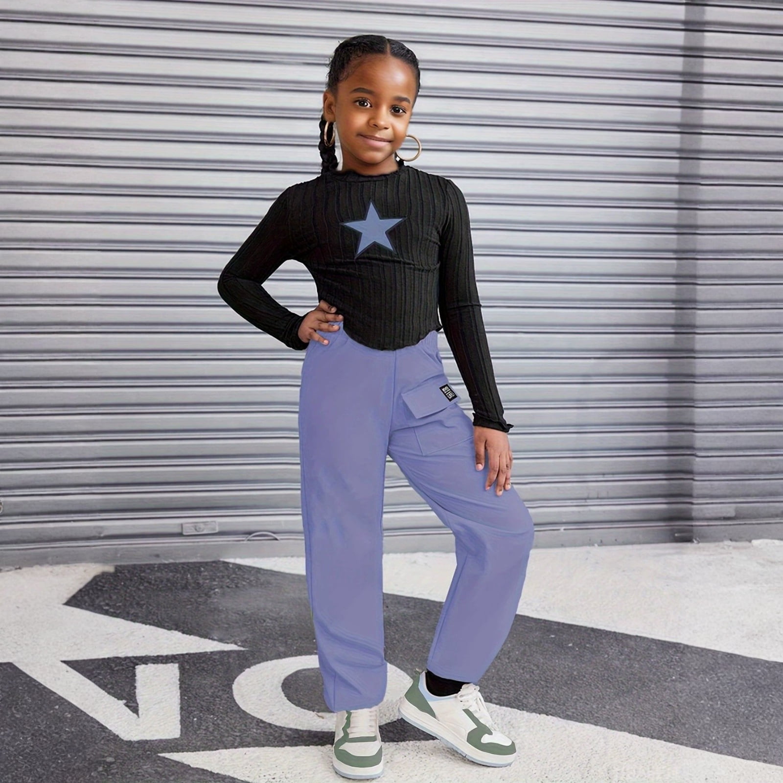 YOUYEDIAN Outfits for Kids Girls 2 Piece Clothes Set Shirts and Pants ...