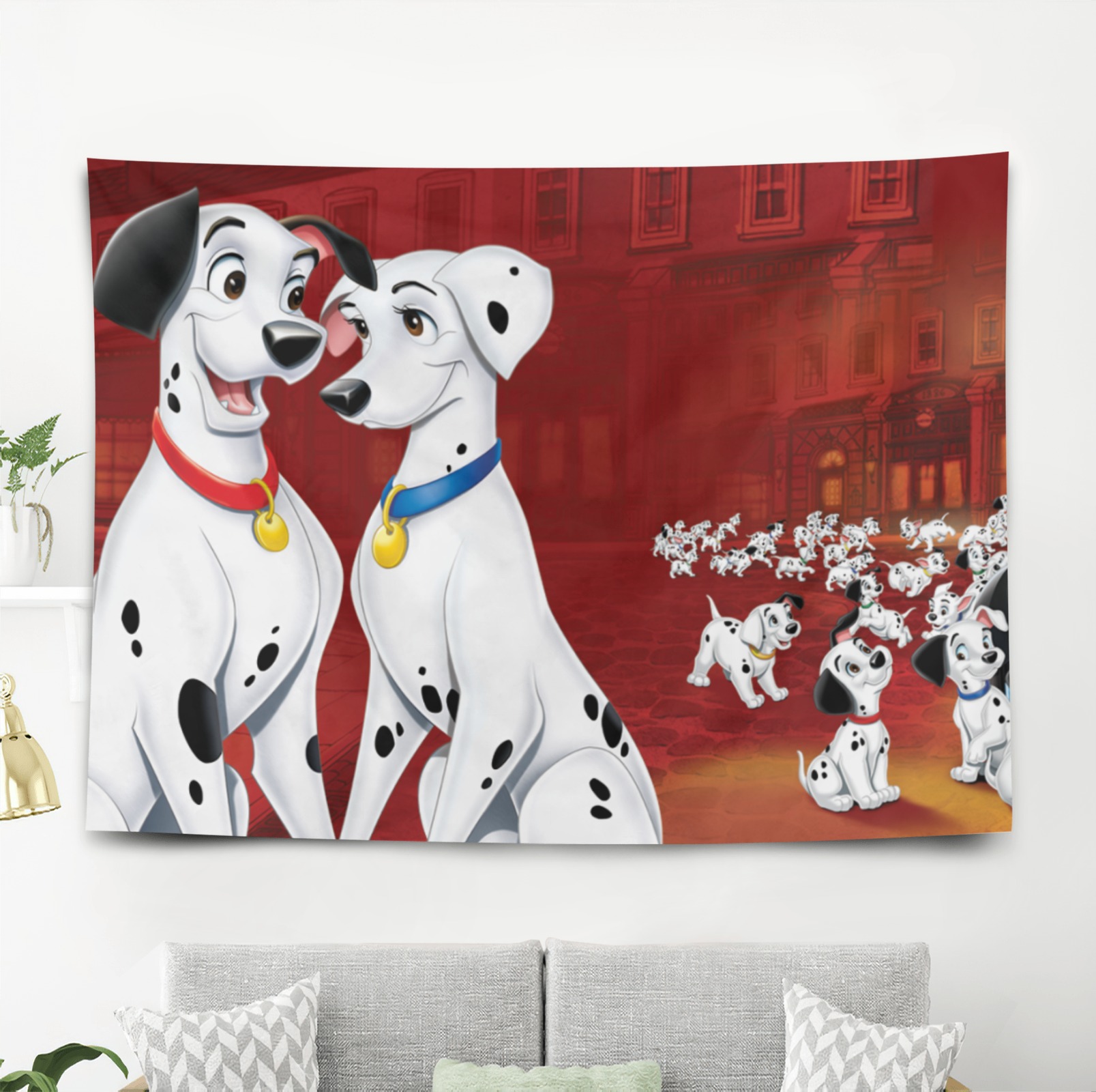 YOUYONGZHI 101 Dalmatians-Theme Anti-pilling Tapestry Gift Wall Hanging ...