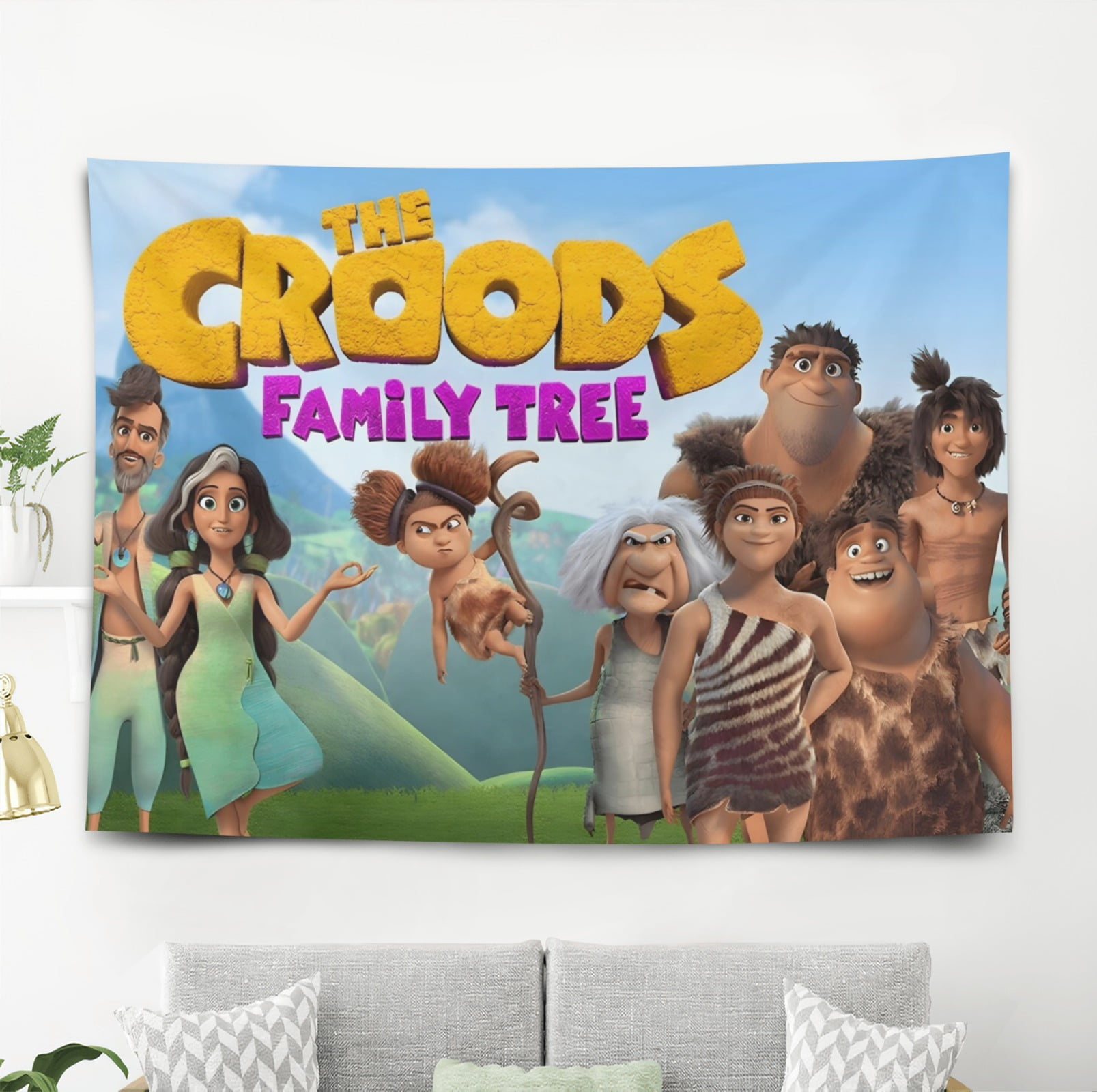 YOUYONGZHI The Croods-Theme Anti-pilling Tapestry Gift Wall Hanging ...