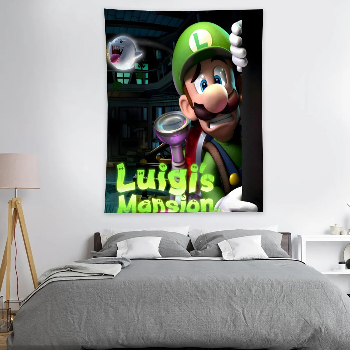 YOUYONGZHI Luigi Mansion-Theme Anti-pilling Tapestry Gift Wall Hanging ...