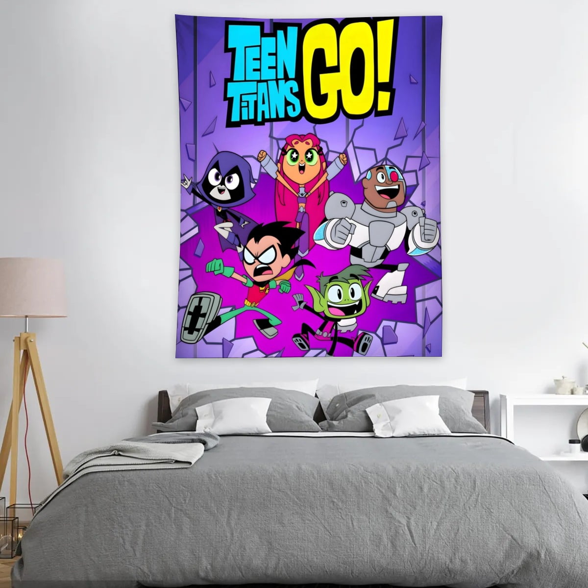 YOUYONGZHI Teen Titans Go-Theme Anti-pilling Tapestry Gift Wall Hanging ...